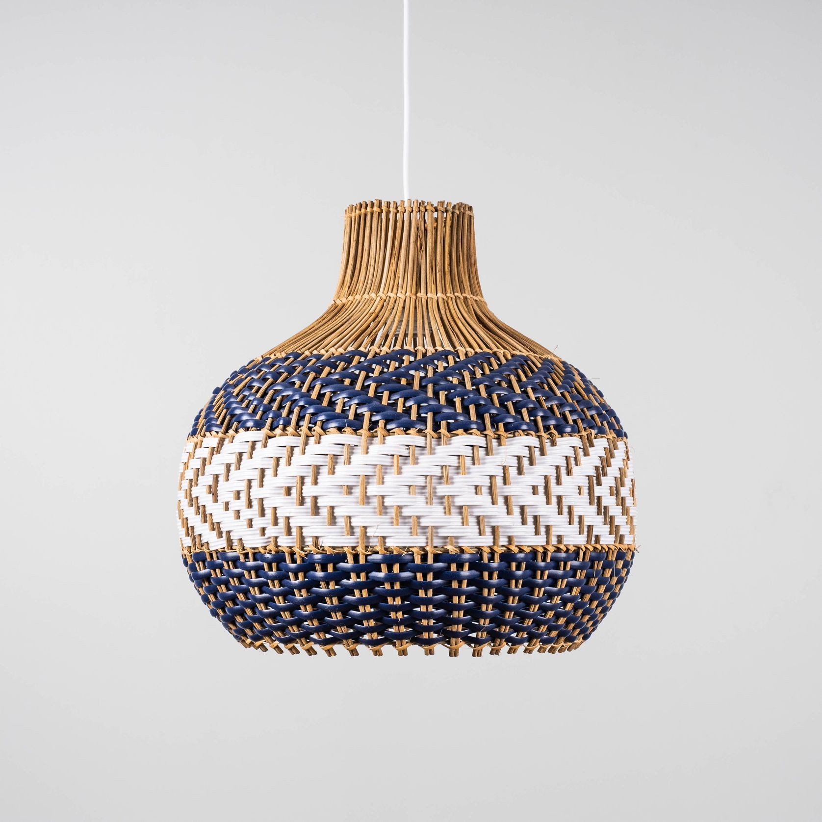 Bondi Blue Rattan Pendant Light | ArchiPro AU