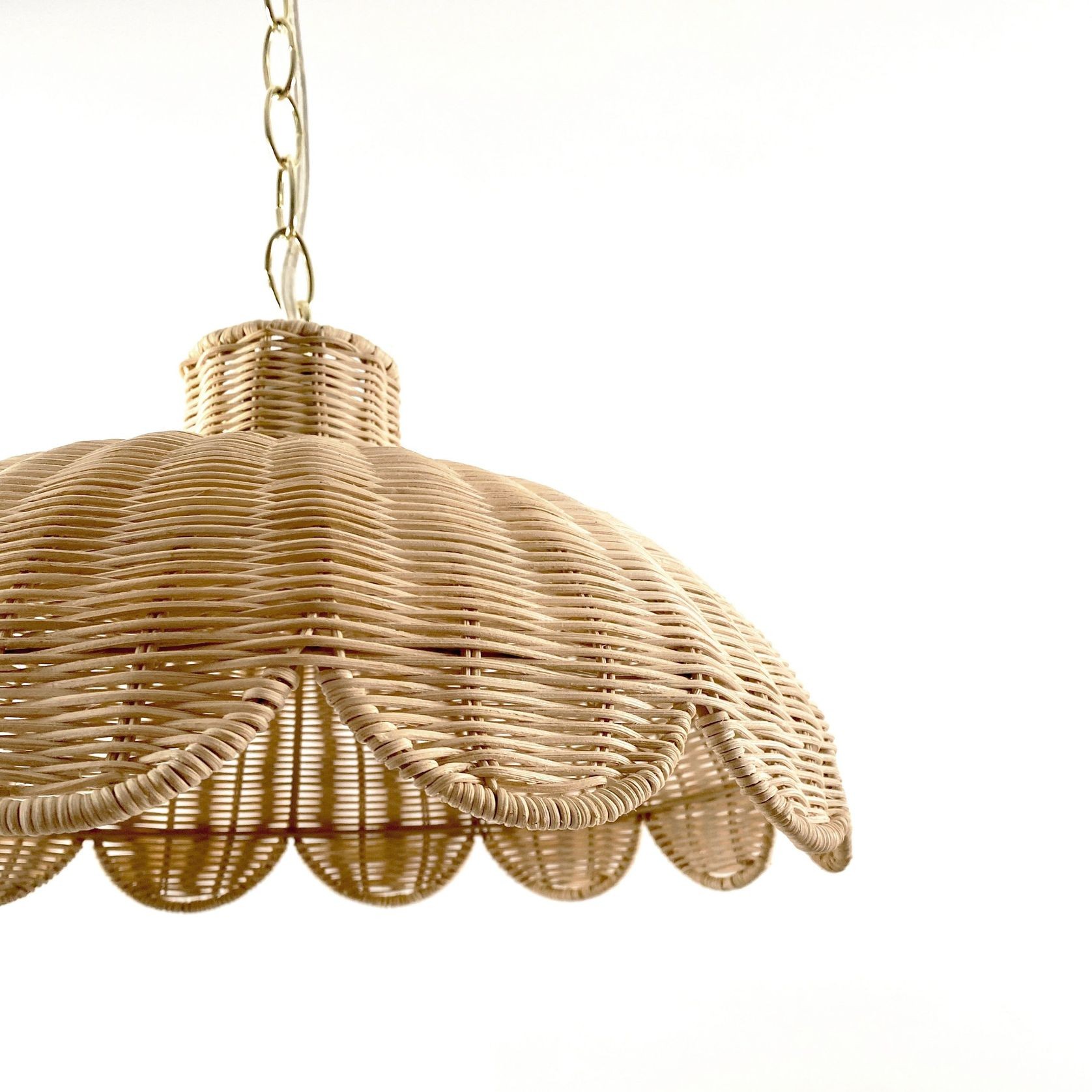 Alice Scallop Rattan Pendant Light | ArchiPro AU