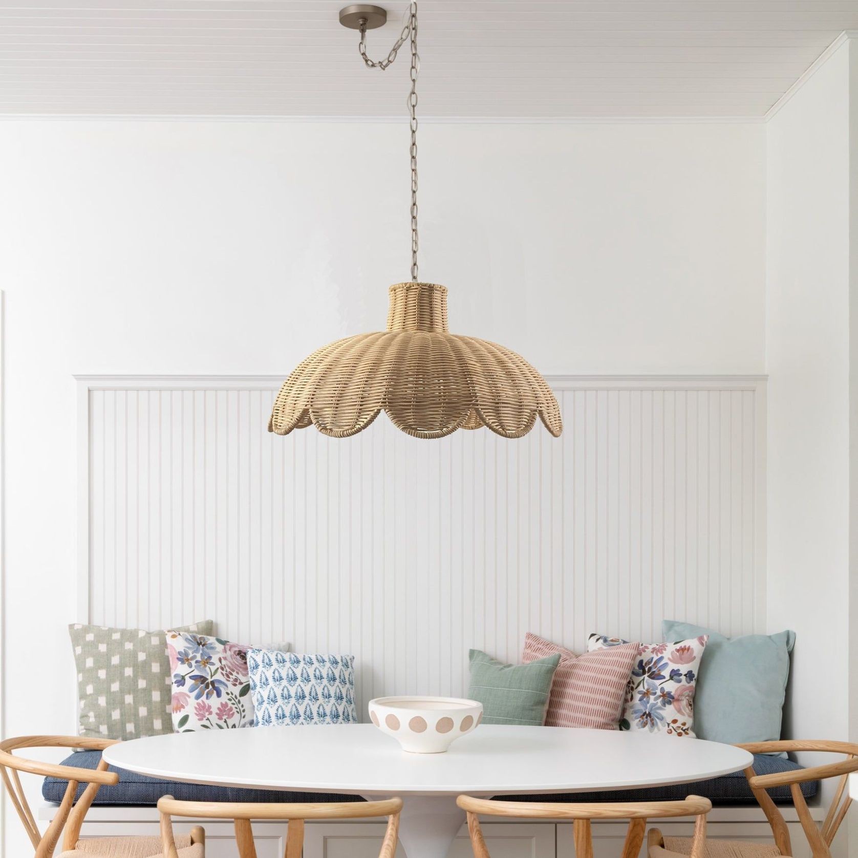 Alice Scallop Rattan Pendant Light | ArchiPro AU