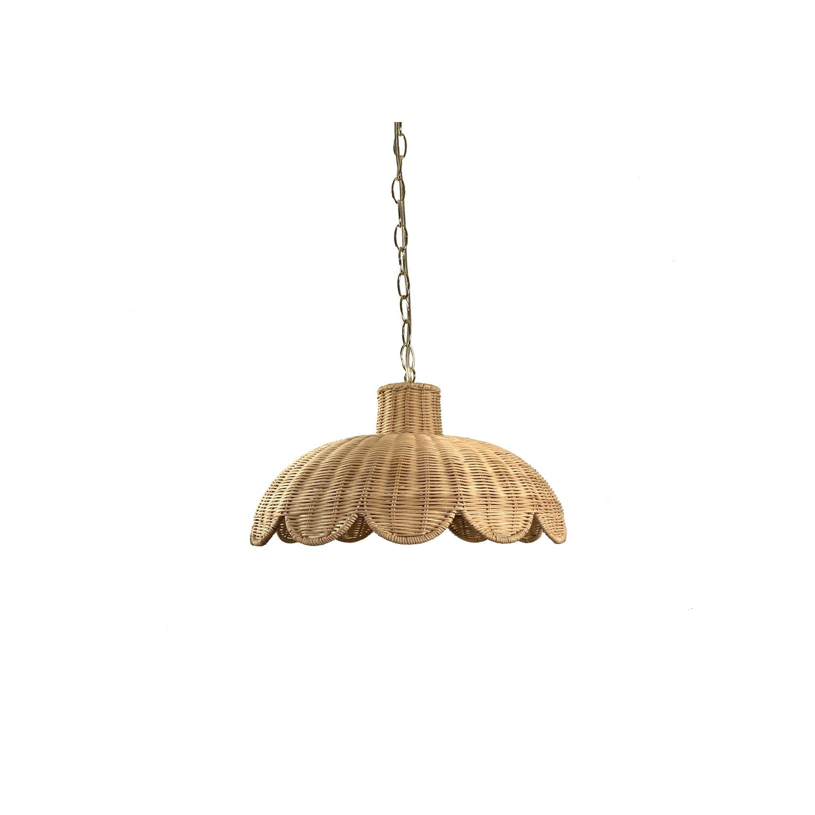 Alice Scallop Rattan Pendant Light | ArchiPro AU
