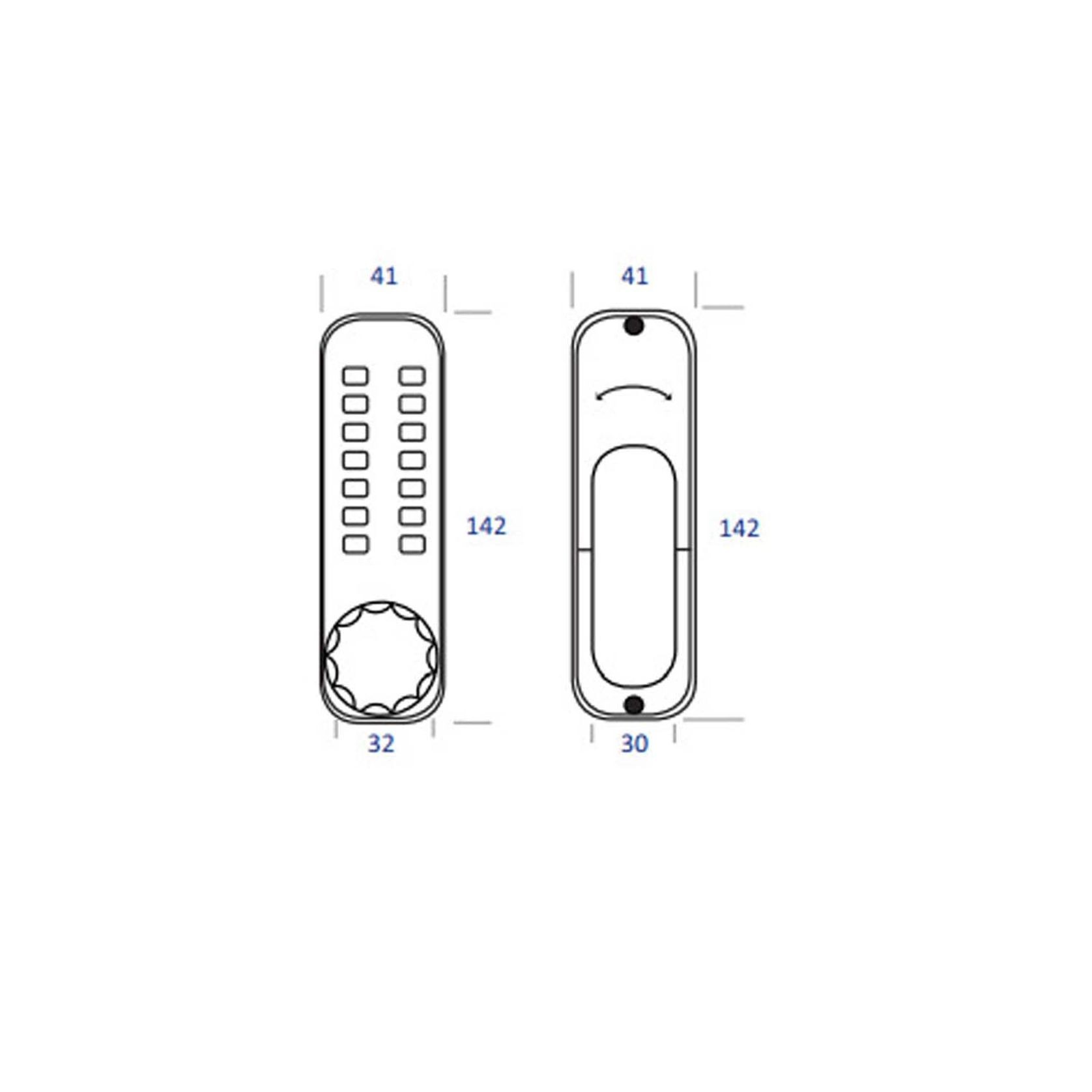 Borg Digital Door Lock Keyless Marine Grade Pro Black BL2601MGPRO ...