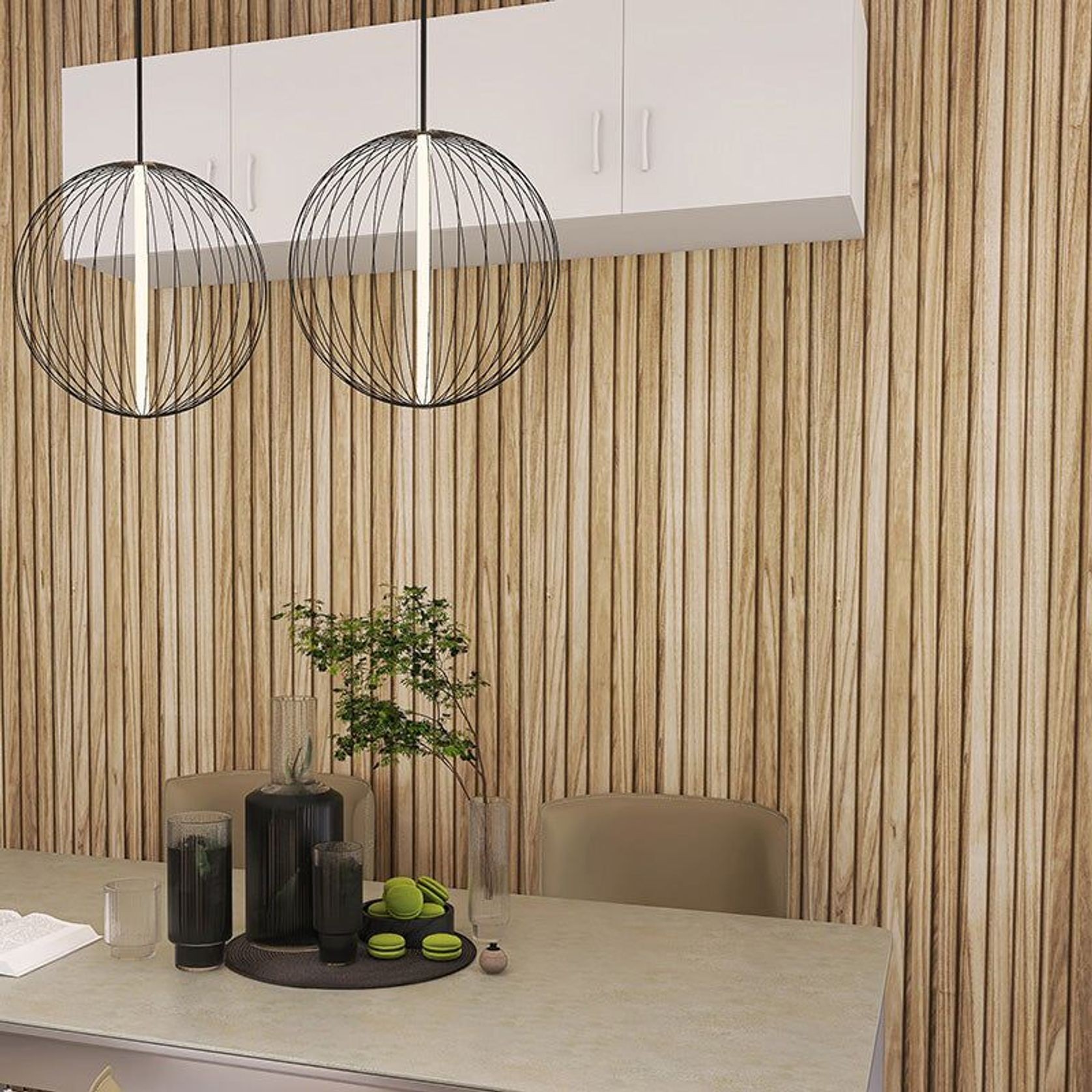 WOODFLEX Outdoor & Indoor Solid Hard Wood Slat Wall & Ceiling Cladding ...