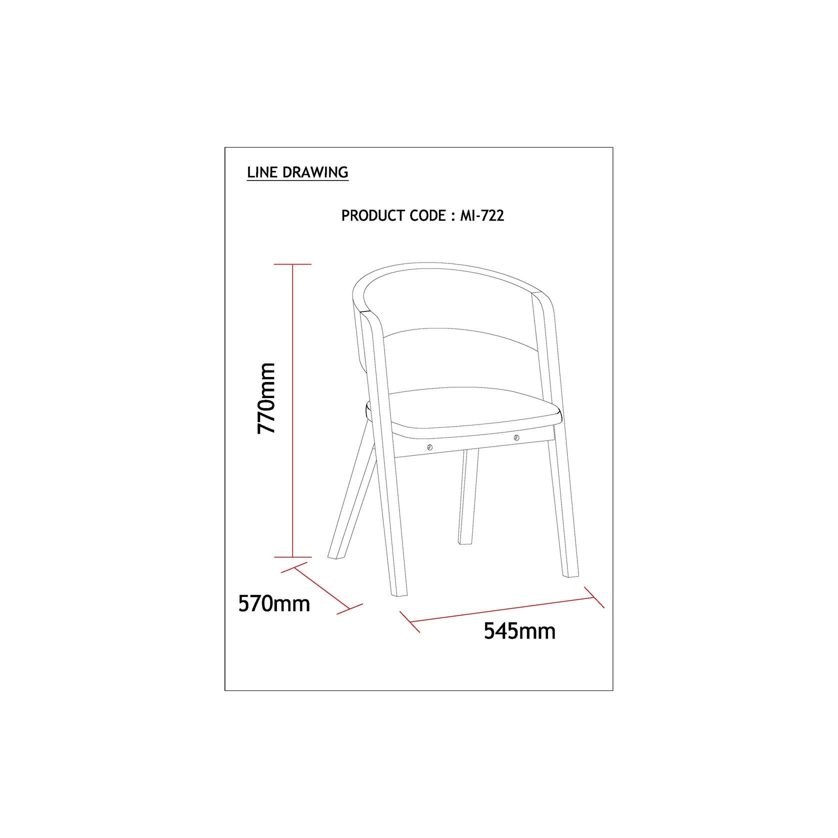 ALESSA Dining Chair - Blue | ArchiPro AU