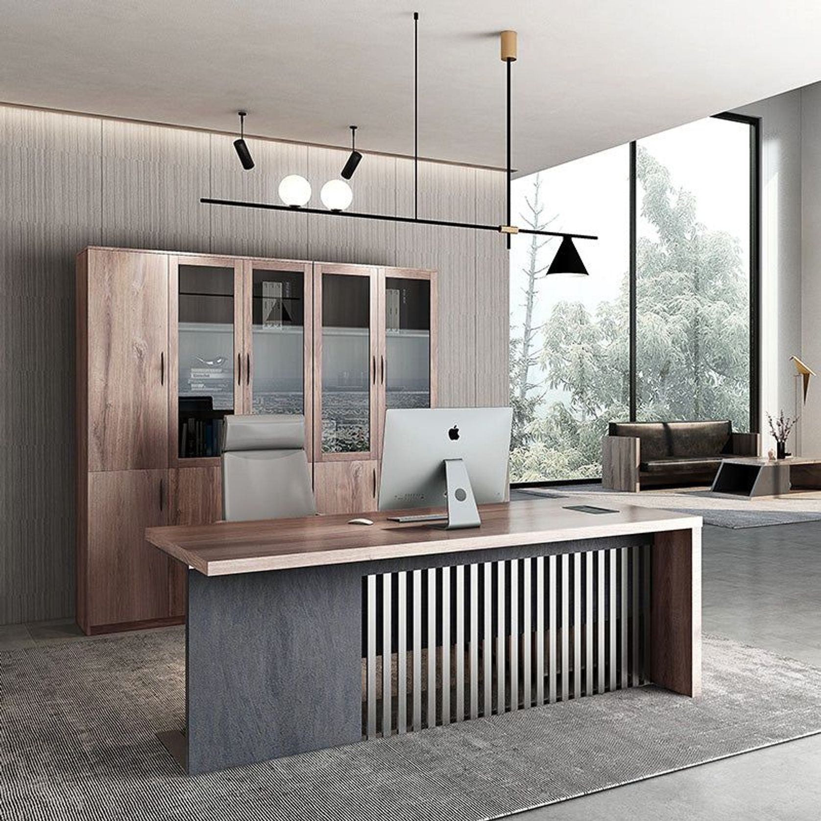 SUTTON 3 Door Display Unit 120cm - Warm Oak | ArchiPro AU