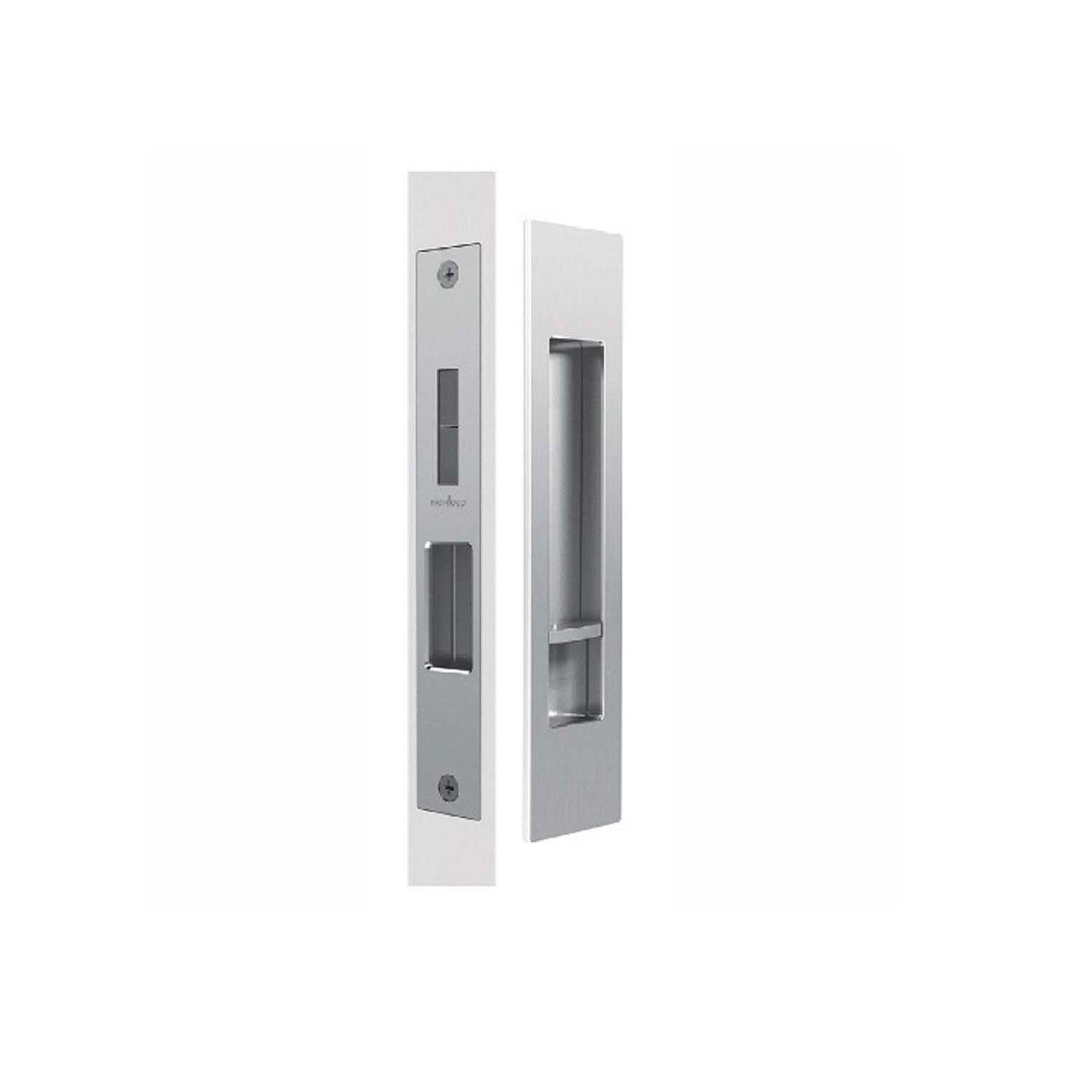 Mardeco 'M' Series Flush Pull Privacy Set Satin Chrome for Sliding ...
