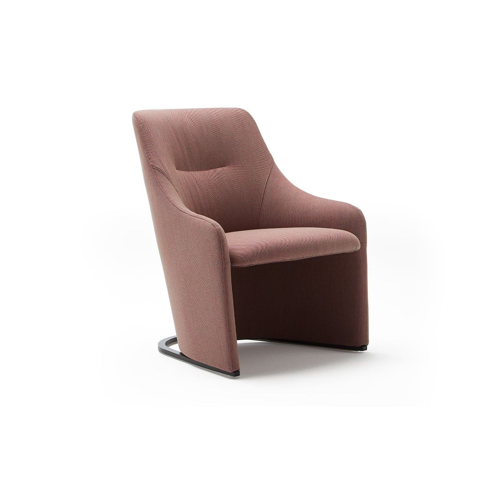 Nagi Low Fixed Armchair - Smooth Upholstery | ArchiPro AU