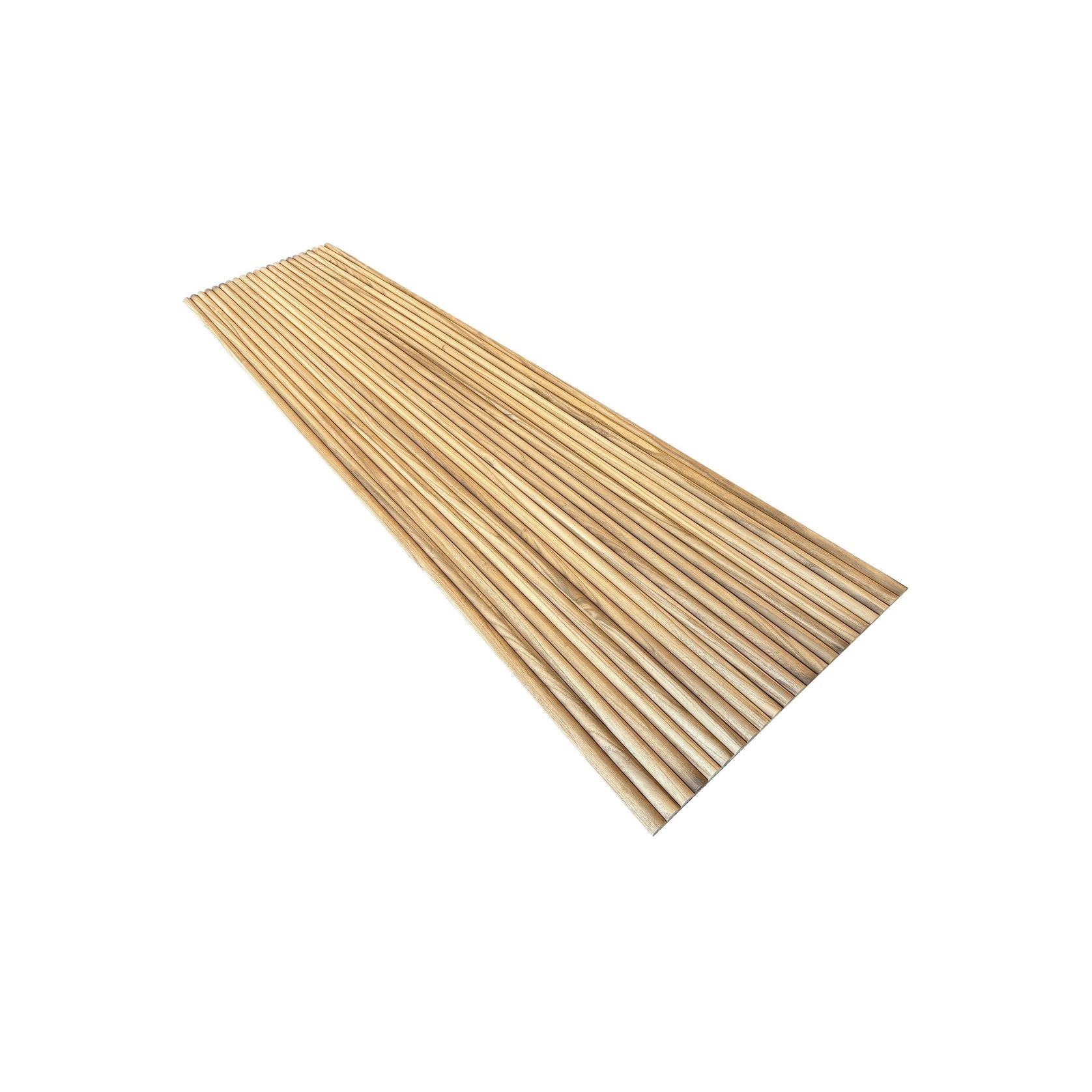 WOODFLEX Flexible Solid Paulownia Wood Slat Wall Panel - 2700mm x 600mm ...