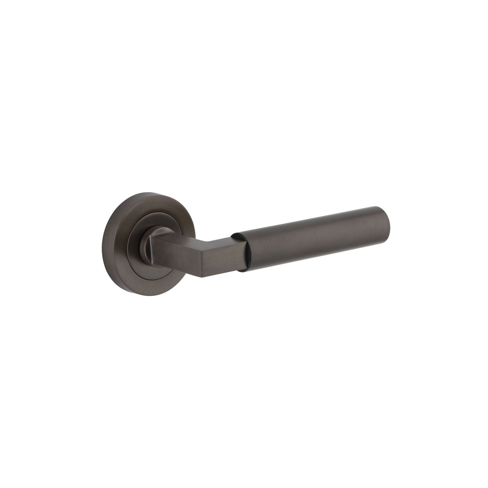 Iver Berlin Door Lever Handle on Round Rose Passage | ArchiPro AU