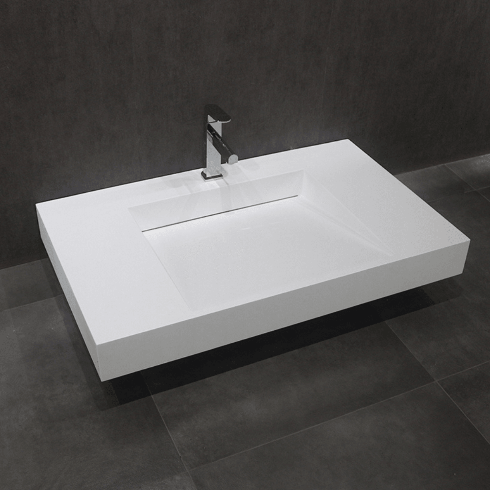 Single Bowl Ramp Basin 915mm Wall Hung B6036 | ArchiPro AU