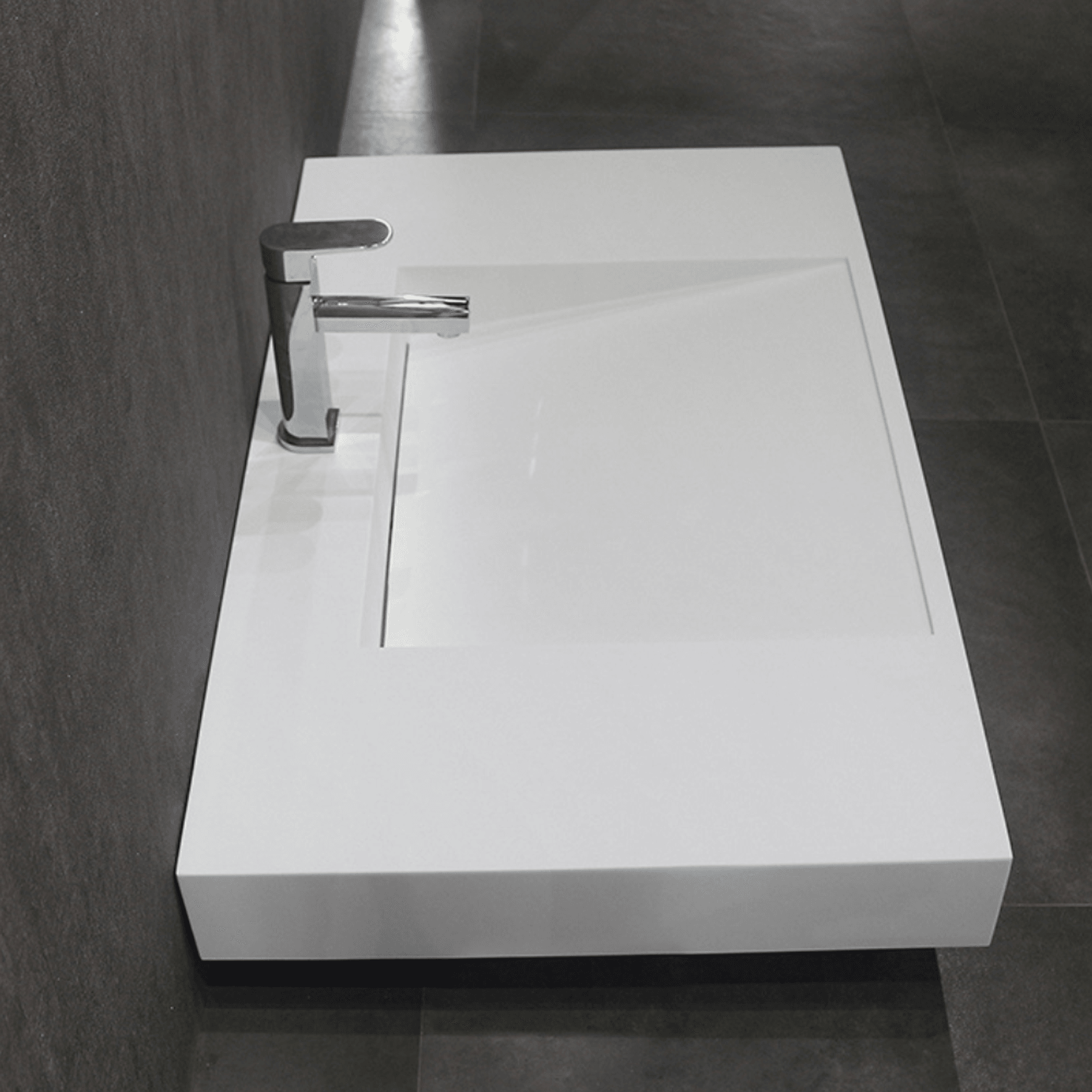 Single Bowl Ramp Basin 915mm Wall Hung B6036 | ArchiPro AU