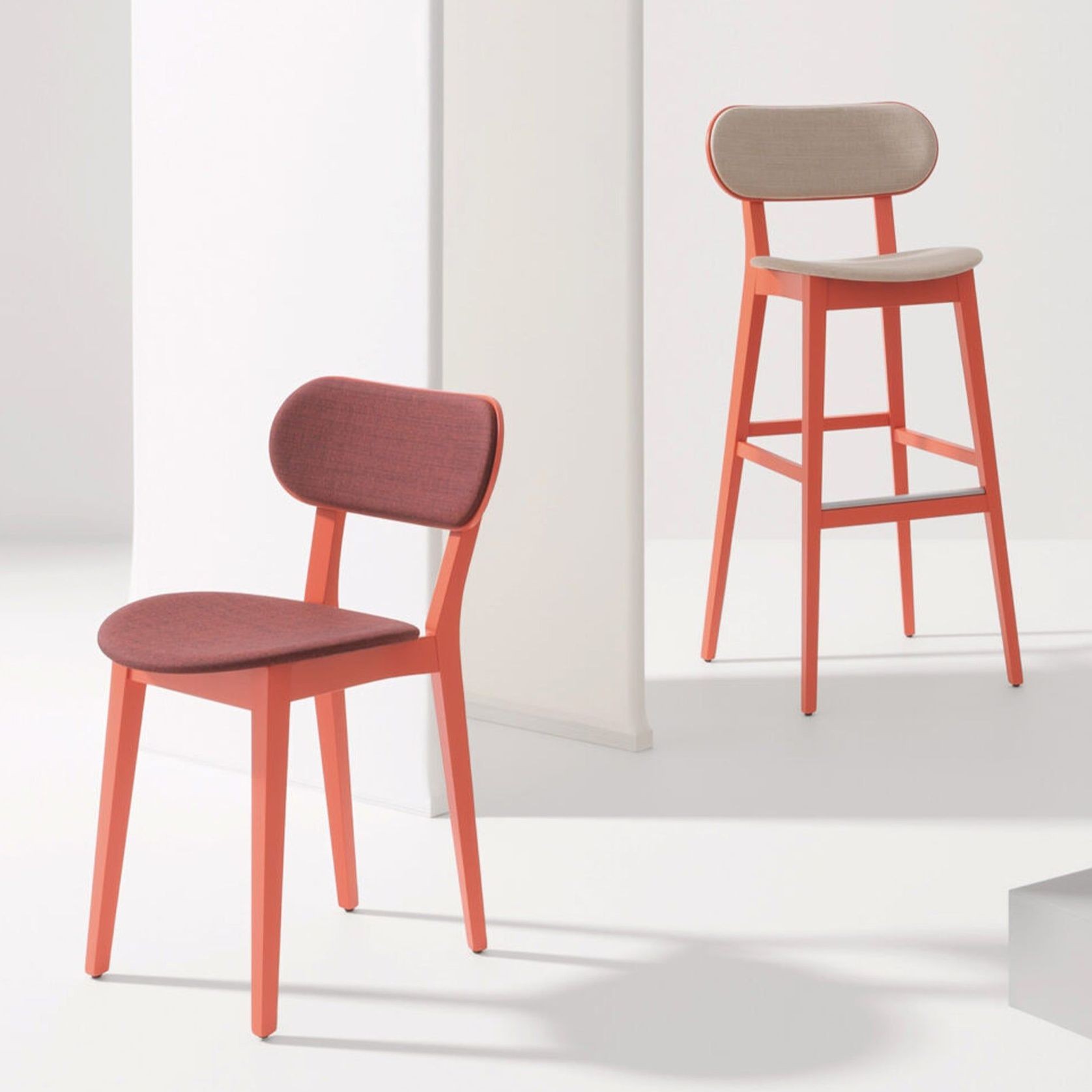 Gradisca Stool with Backrest | ArchiPro AU