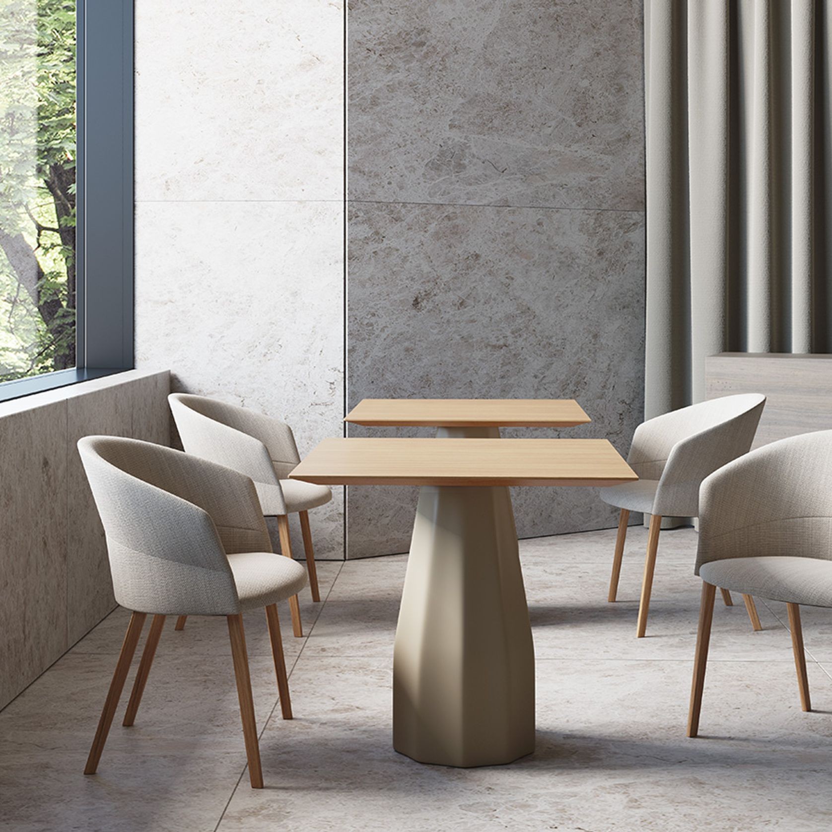 Copa Chair - Four Wooden Legs | ArchiPro AU