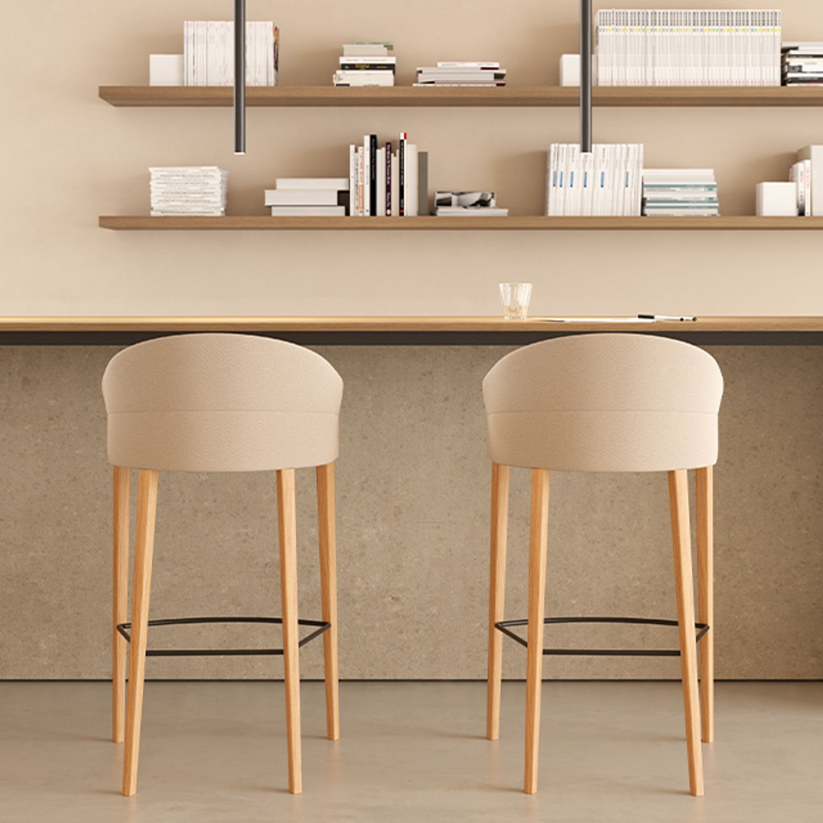 Copa Bar Stool - Wooden Legs | ArchiPro AU