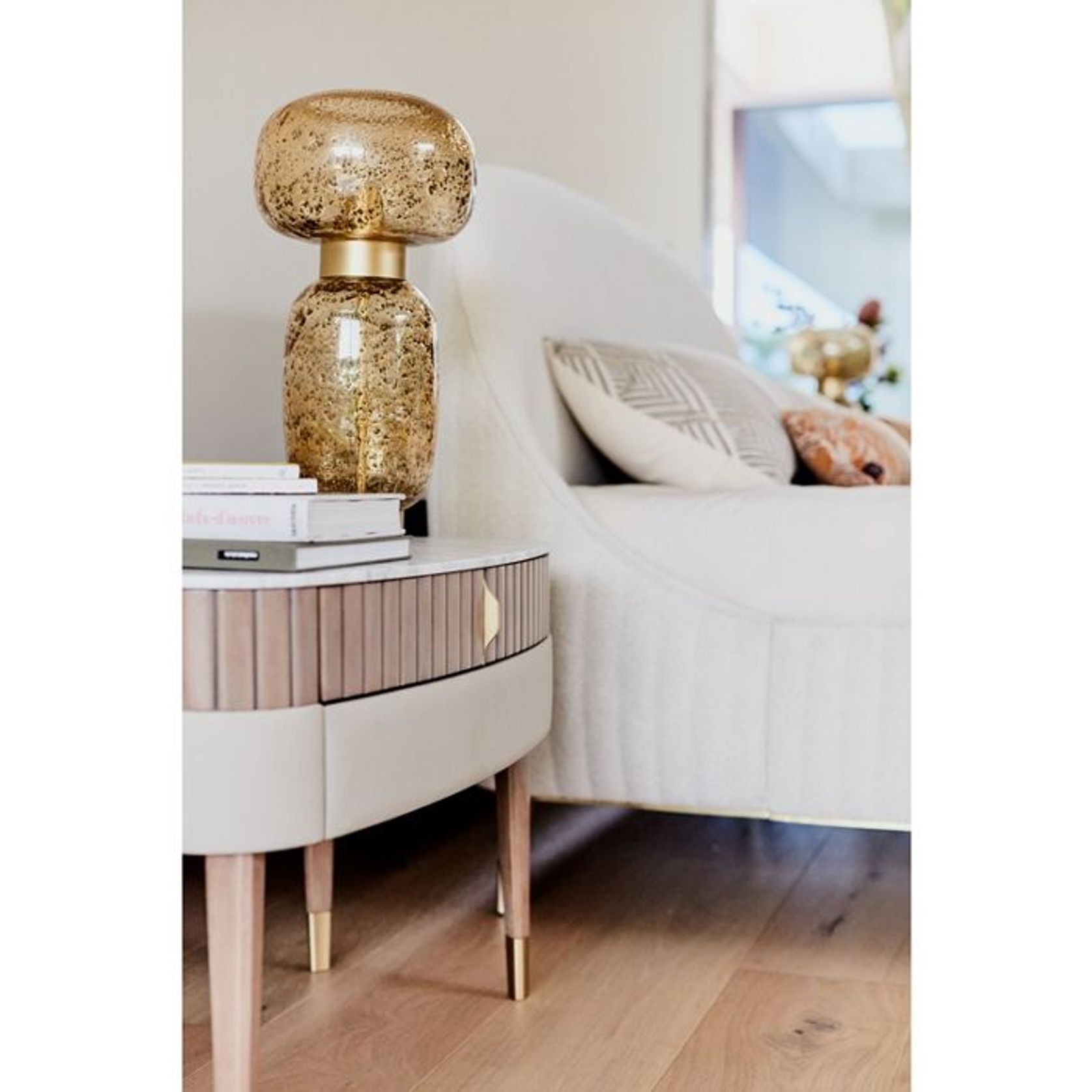 Eden-Rock Bedside Table 2 Drawers | ArchiPro AU