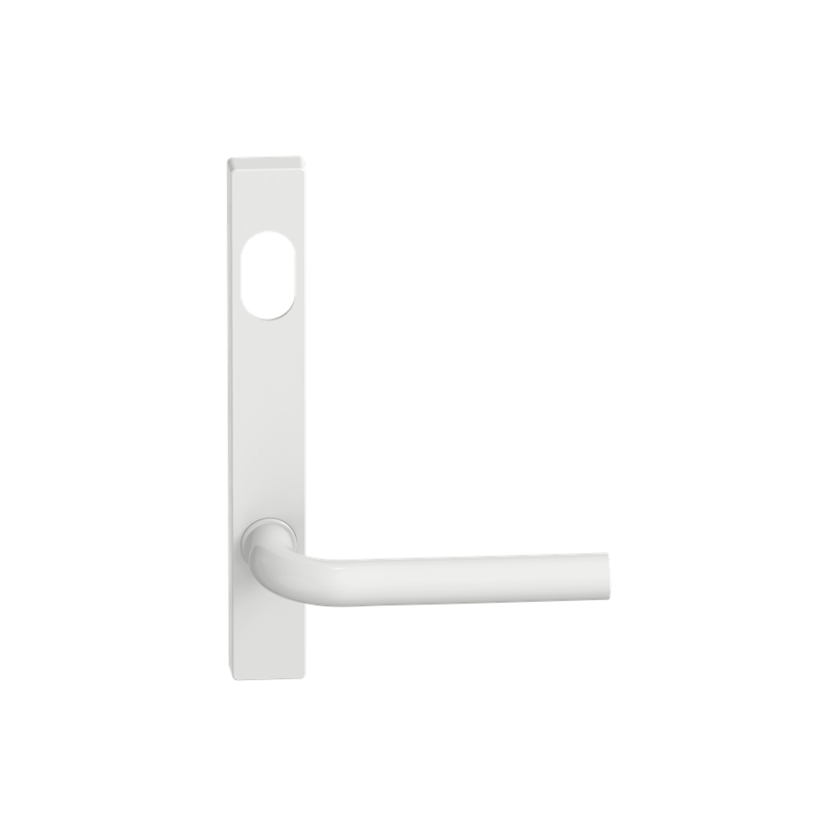 Narrow Plate Lever #13 Cylinder/Concealed WHT | ArchiPro AU