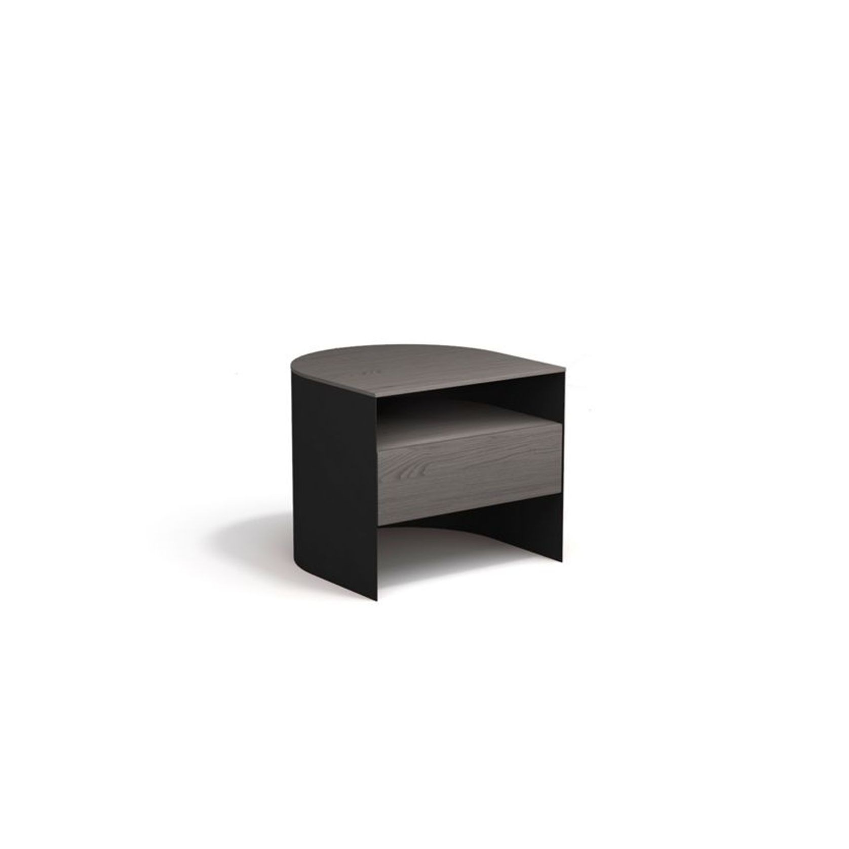 Flexus Bedside Table - Black Lacquered Structure | ArchiPro AU