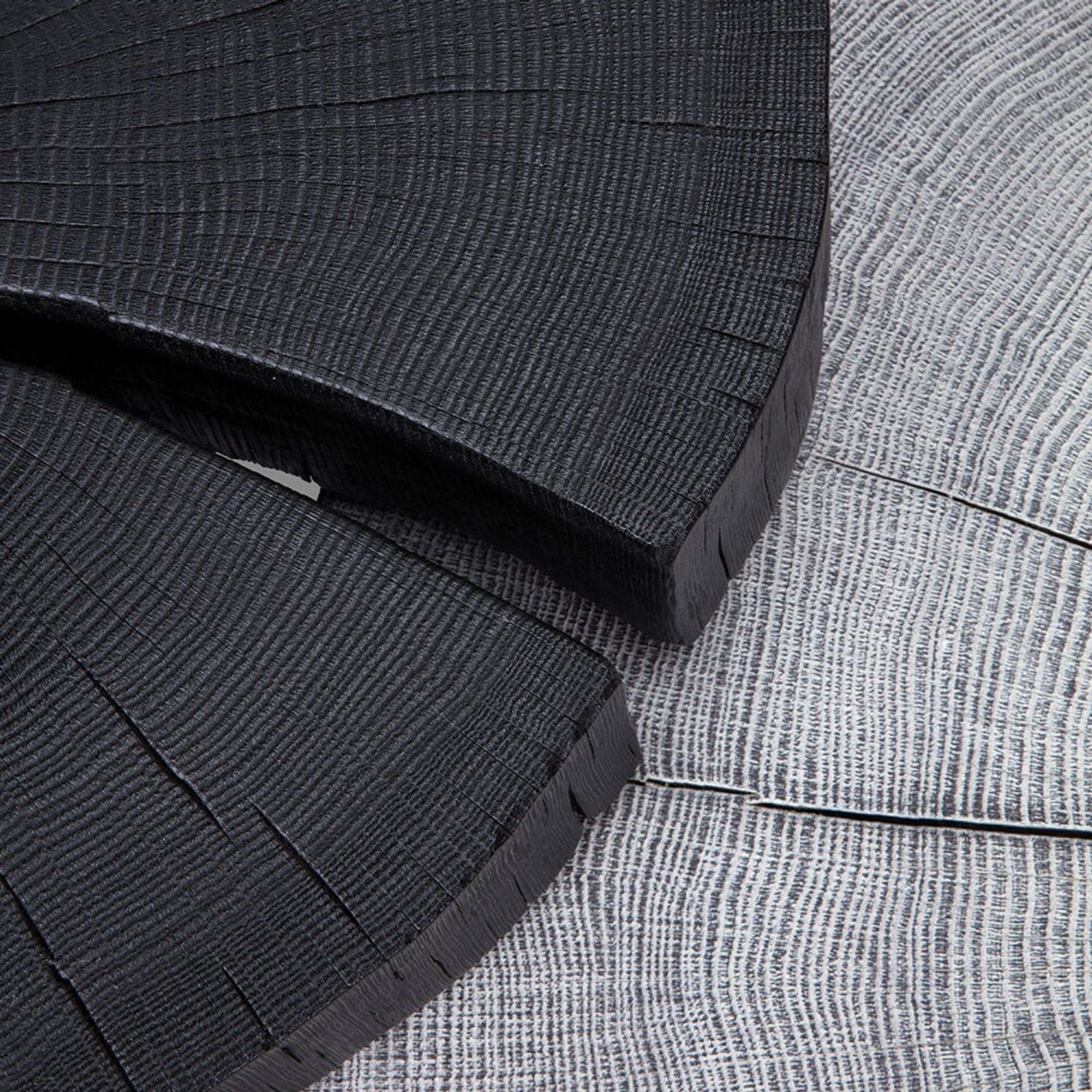 Janua | BC 05 Stomp Table | 80-90cm | Charburned Oak Shade Black ...