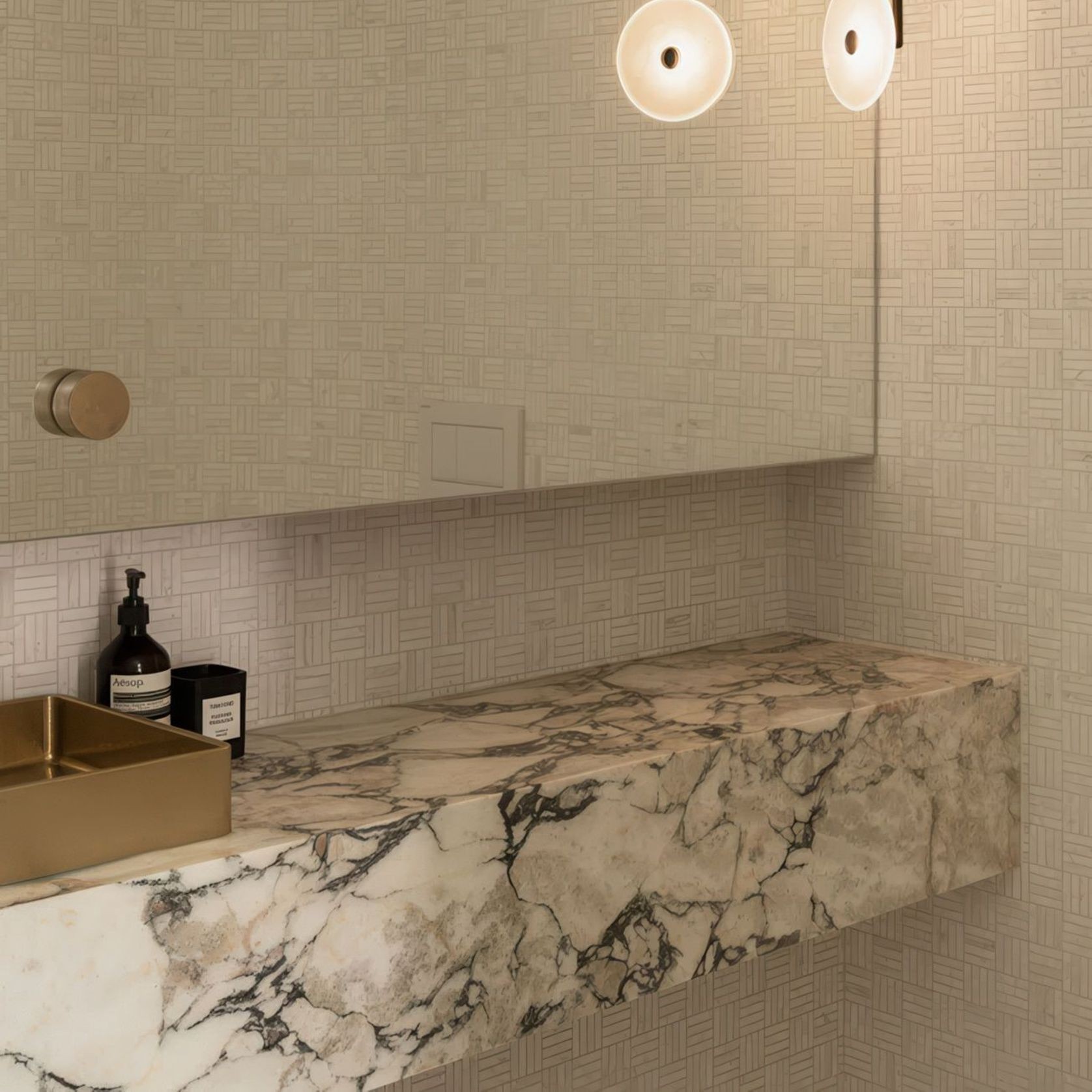 Superwhite Travertine Japanese Finger Mosaic | ArchiPro AU