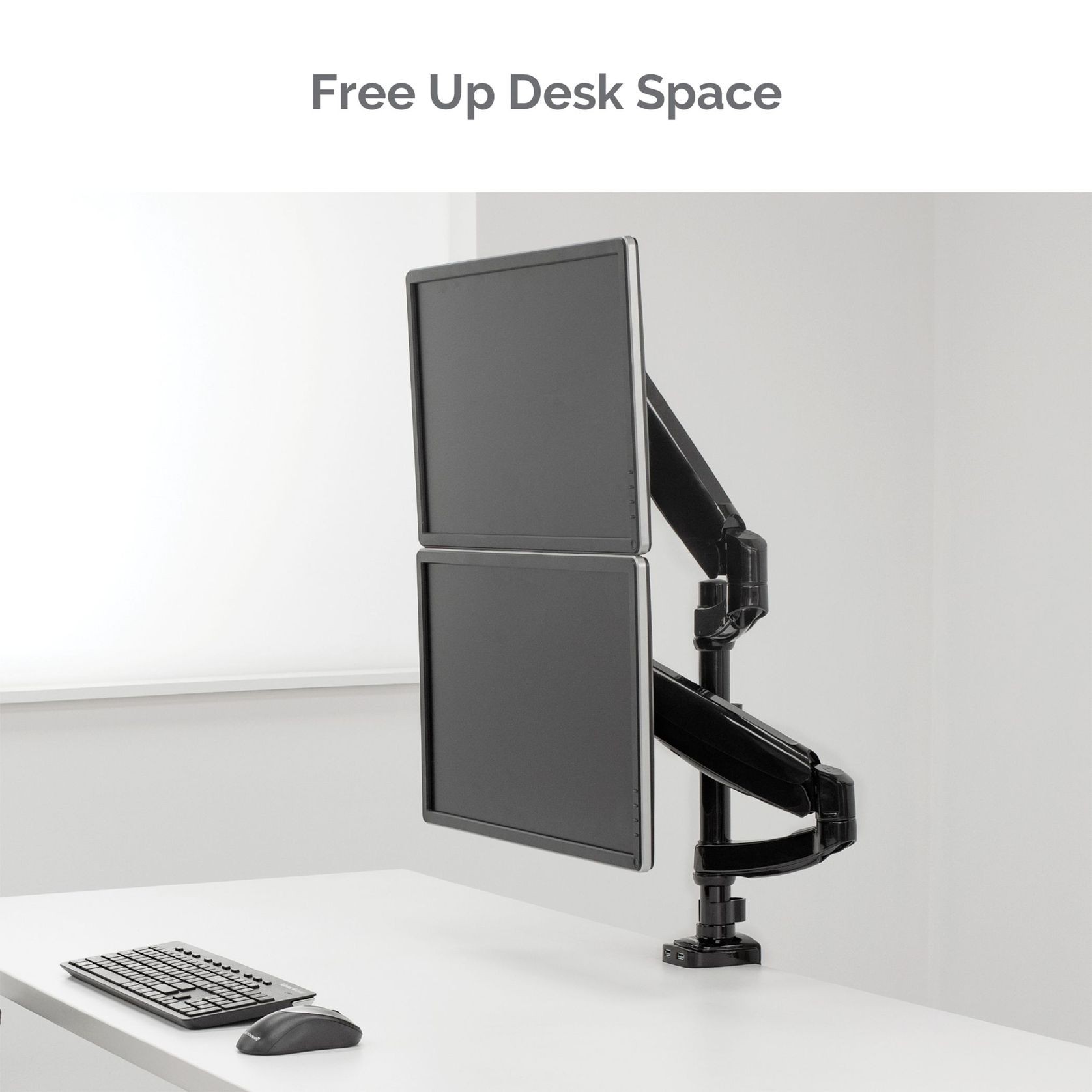 Platinum Series Dual Stacking Monitor Arm | ArchiPro AU