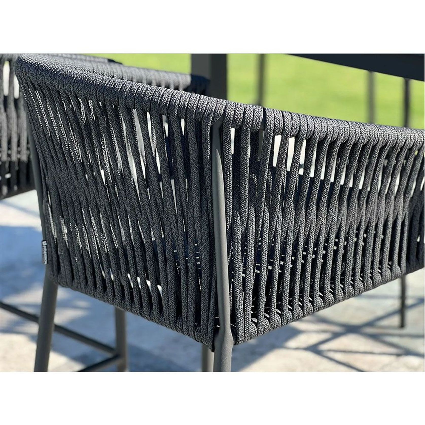 Adele Ceramic Outdoor Bar Table & 4x Gizella Bar Chairs | ArchiPro AU