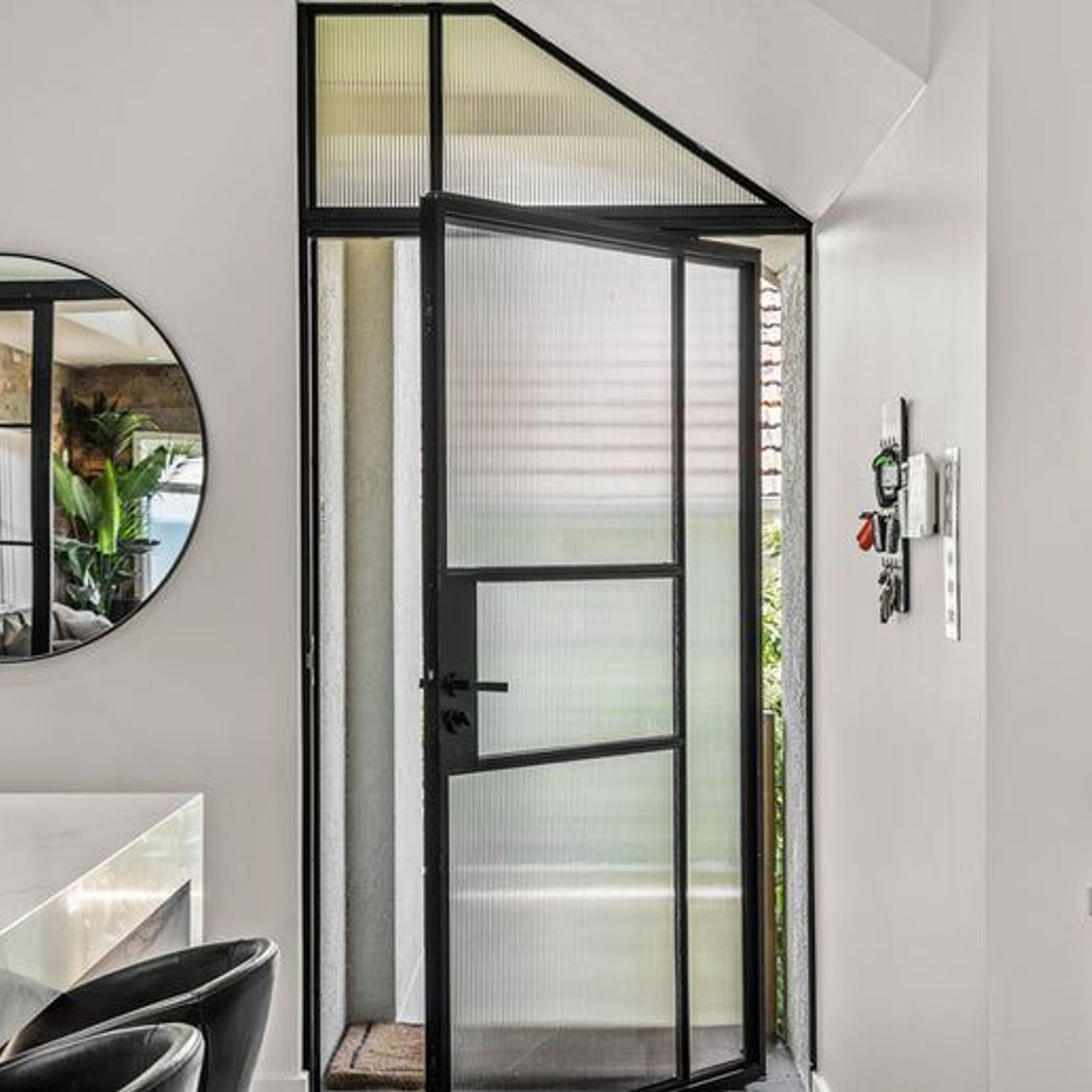 Steel Frame Glass Pivot Doors - Galvanised FPS50 | ArchiPro AU