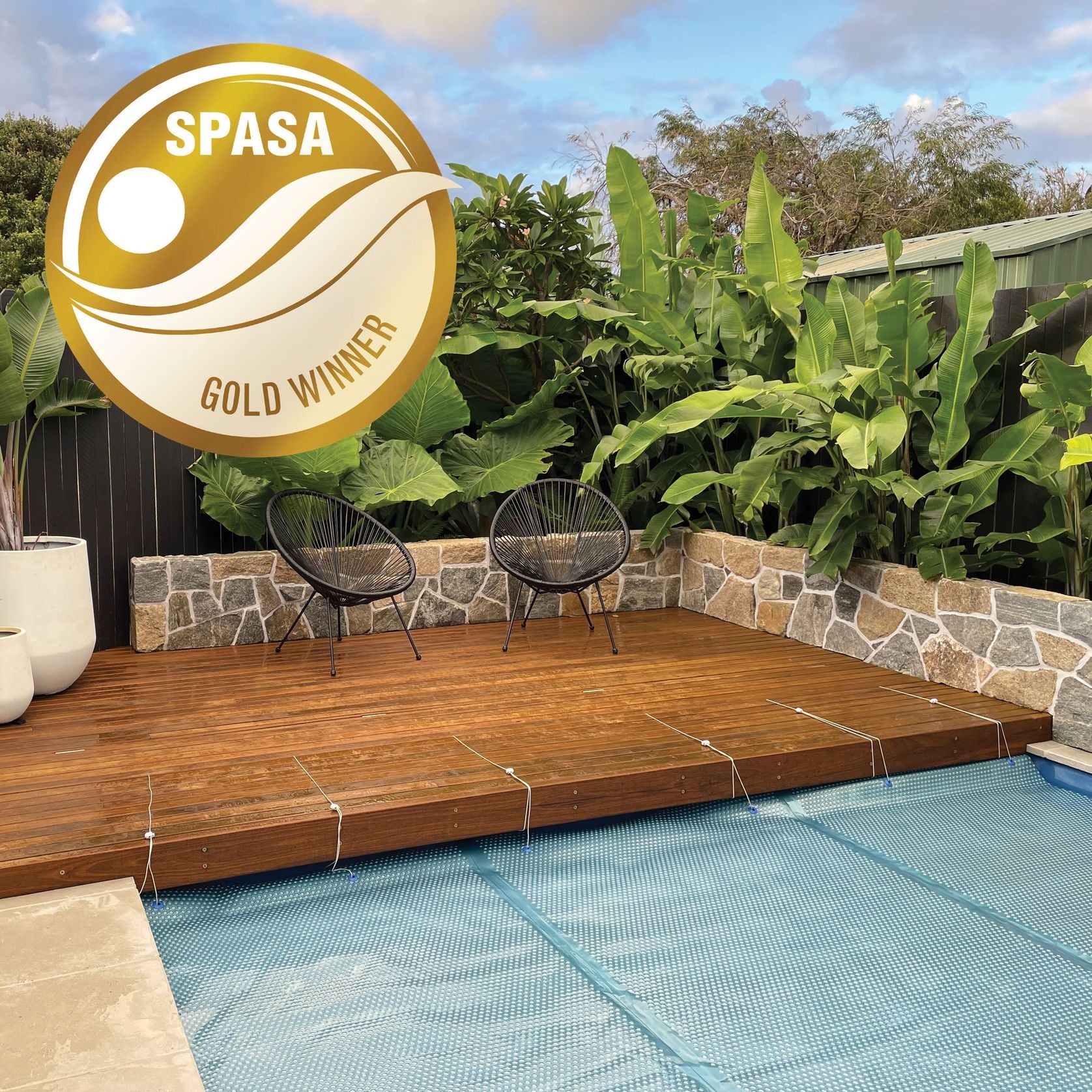 Under Deck UnderCover® Concealed Pool Cover - Powered | ArchiPro AU