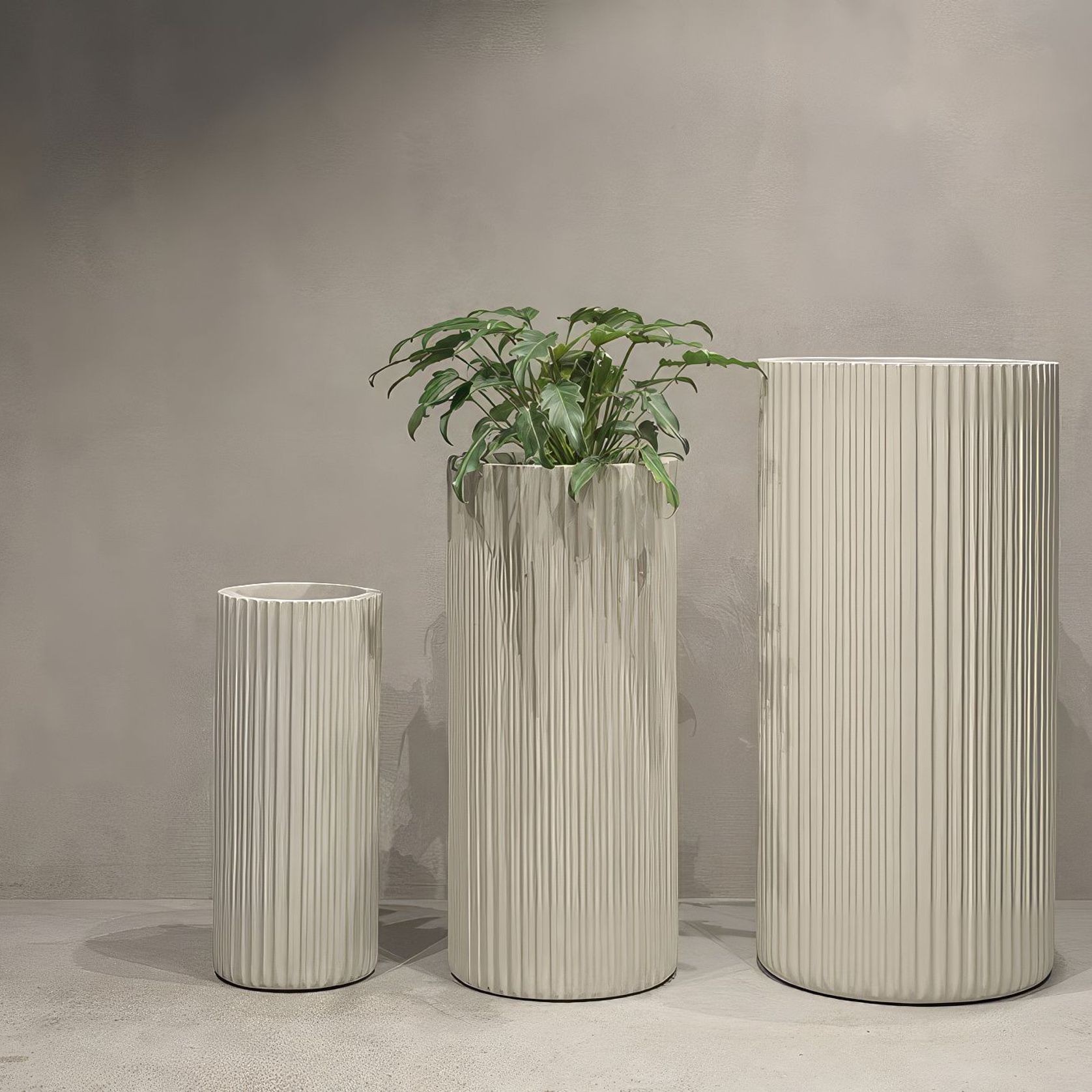 Hibernate 90 Degrees Tall Ribbed - Stone | ArchiPro AU