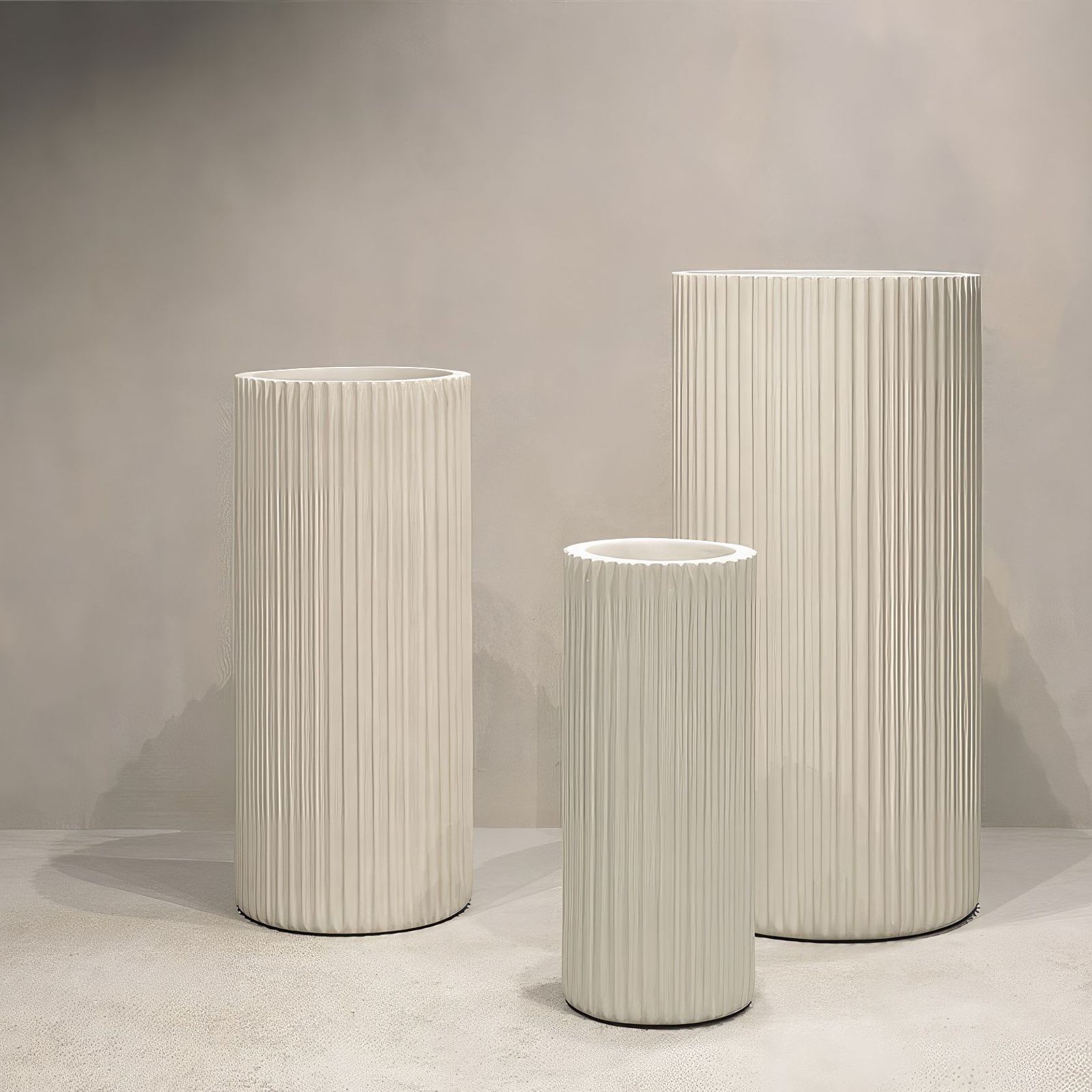 Hibernate 90 Degrees Tall Ribbed - Stone | ArchiPro AU