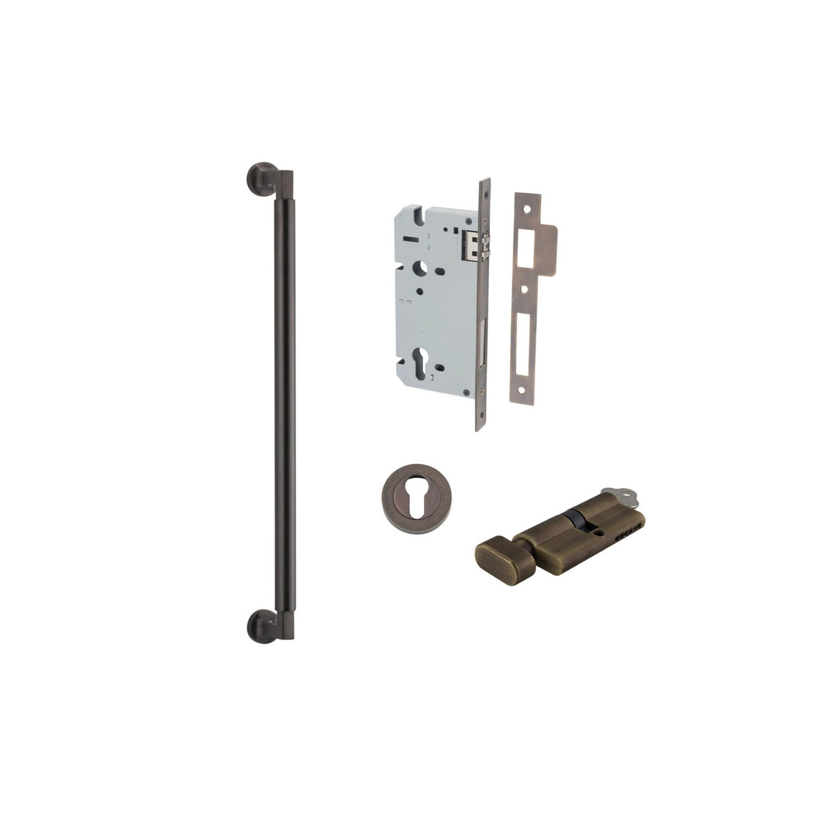 Iver Berlin Door Pull Handle Entrance Kit Key/Turn | ArchiPro AU