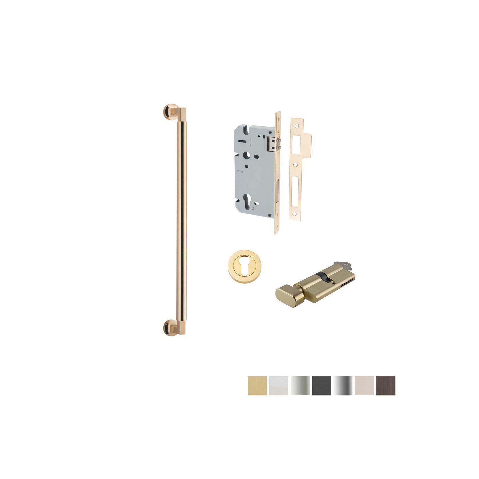 Iver Berlin Door Pull Handle Entrance Kit Key/Turn | ArchiPro AU