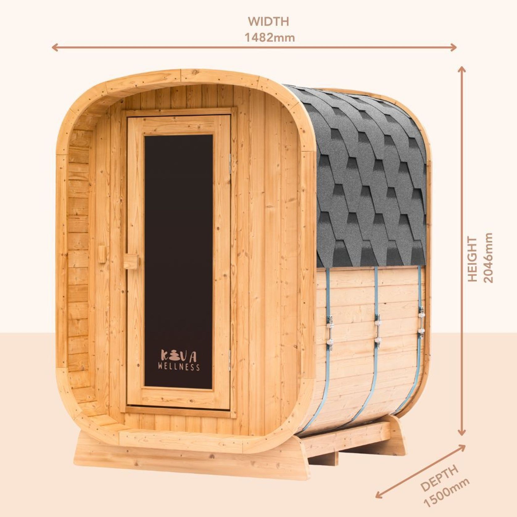Retreat 2 Person Outdoor Infrared Sauna | ArchiPro AU