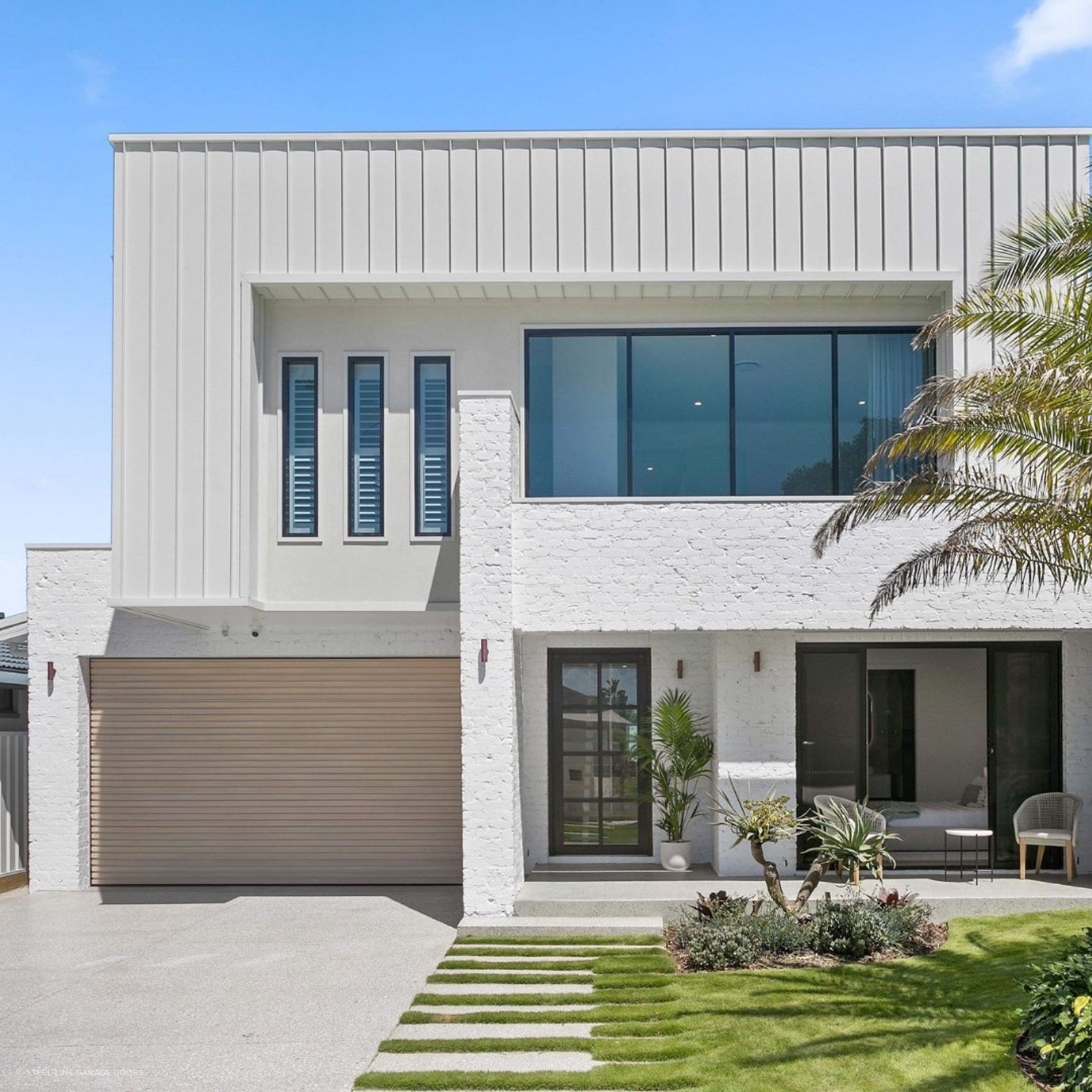 Batten Sectional Garage Door | ArchiPro AU
