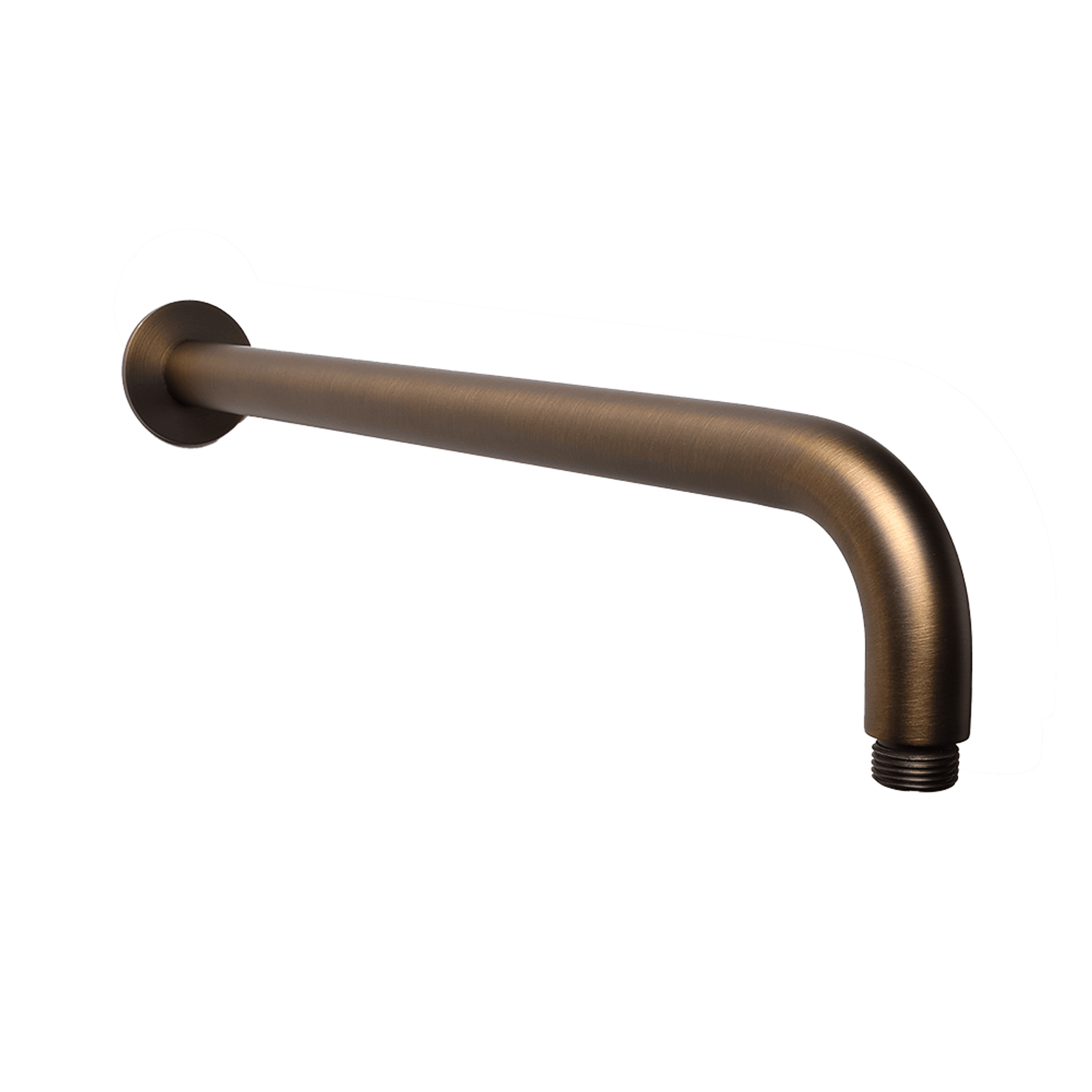Mira Brushed Vintage Antique Brass Curved Shower Arm | ArchiPro AU