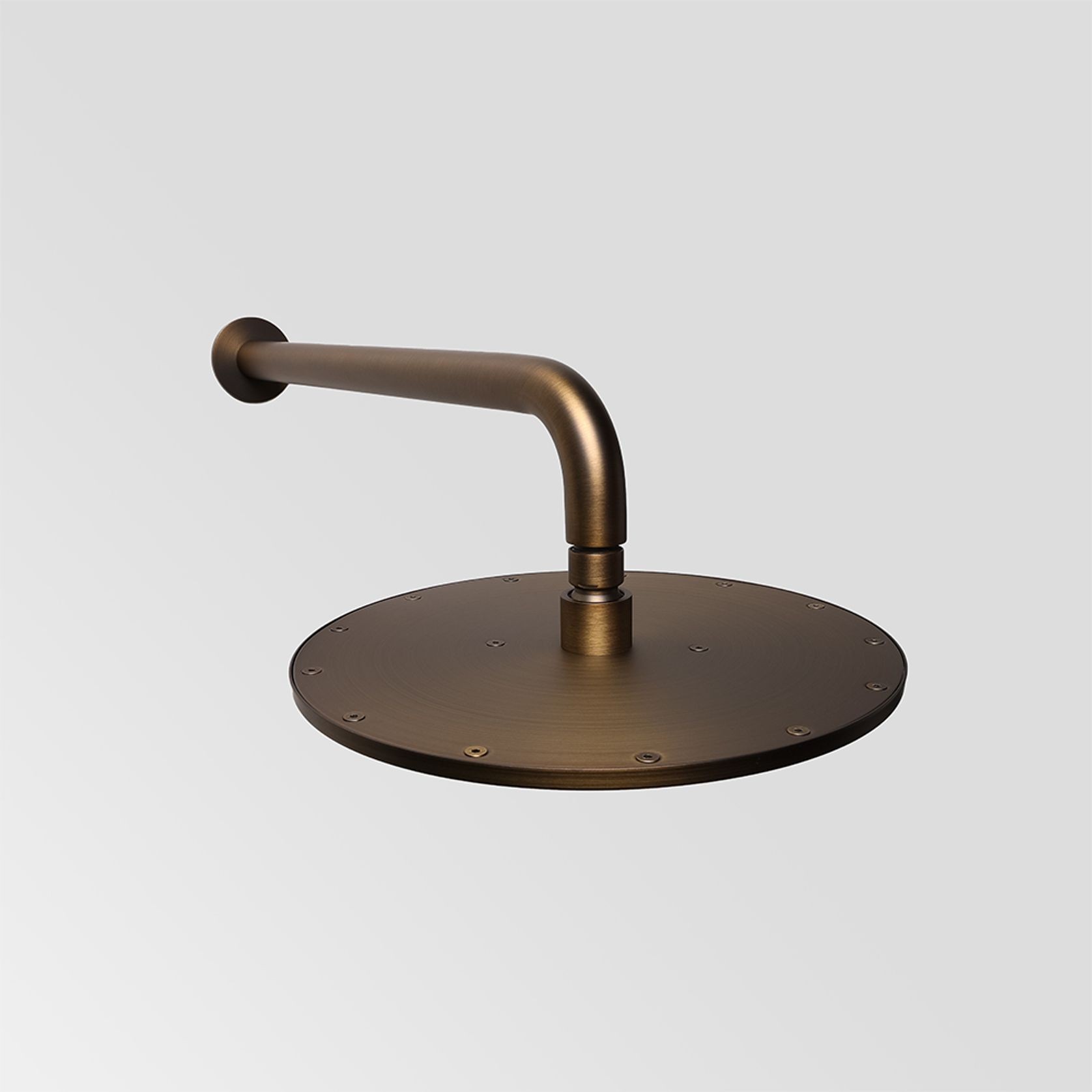 Mira Brushed Vintage Antique Brass Curved Shower Arm | ArchiPro AU