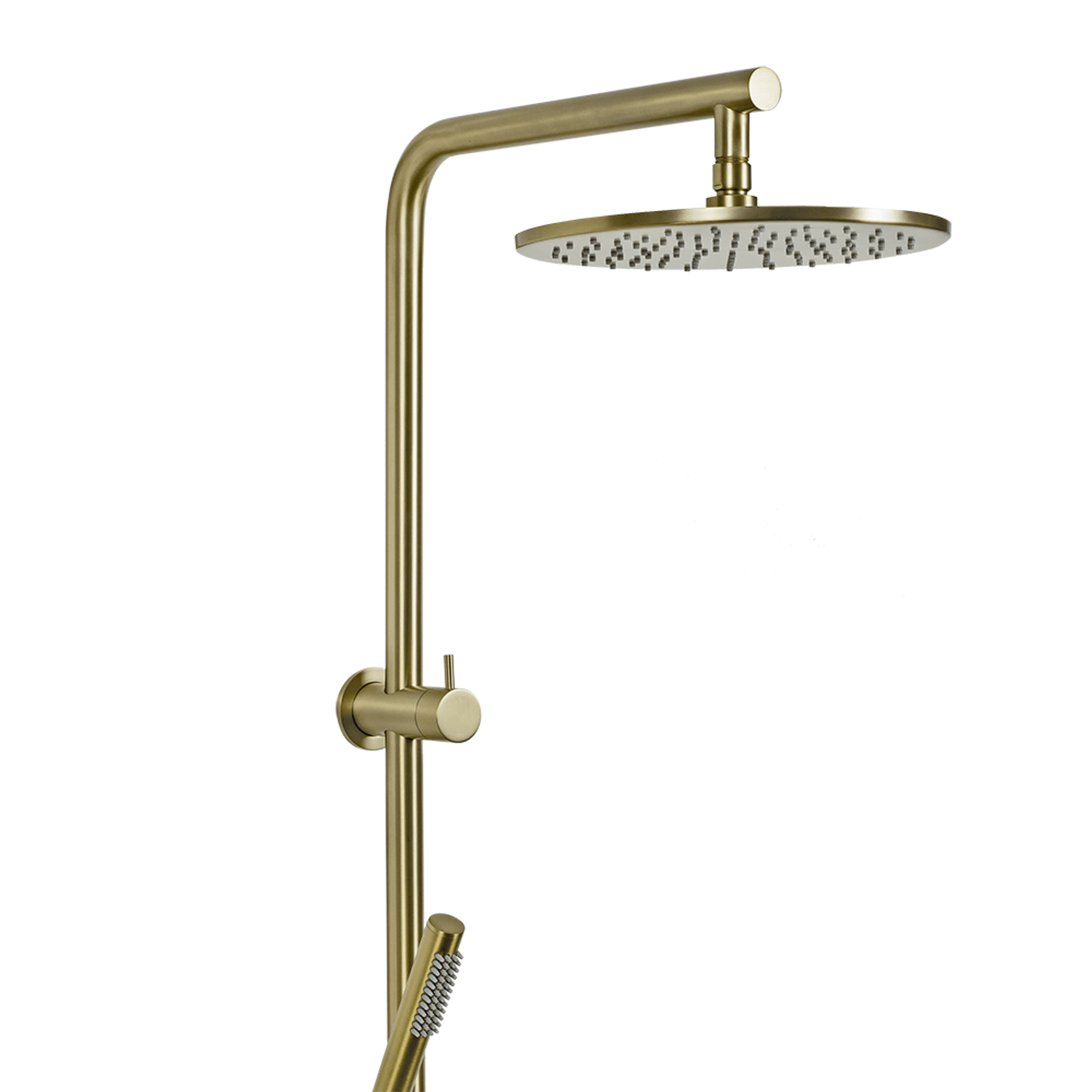 Mira Brushed Brass Gold Shower Rail Twin Set | ArchiPro AU