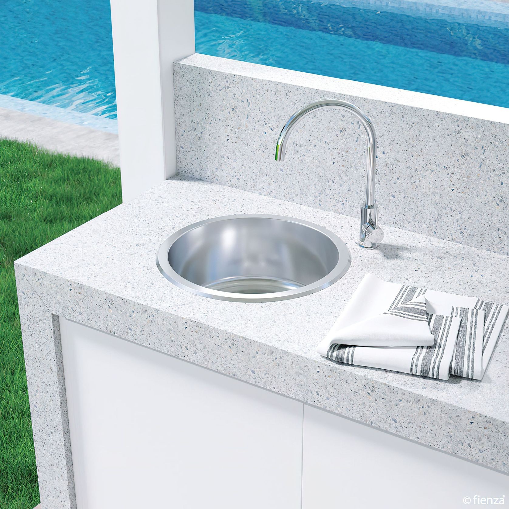 Tiva Round Kitchen Sink | 430Ø | ArchiPro AU