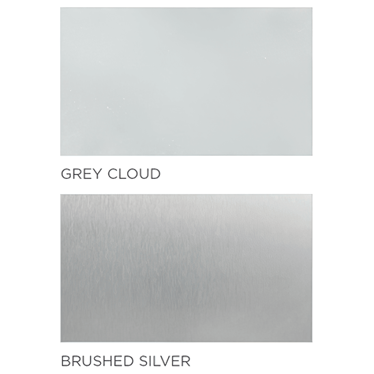 brushed silver splashback