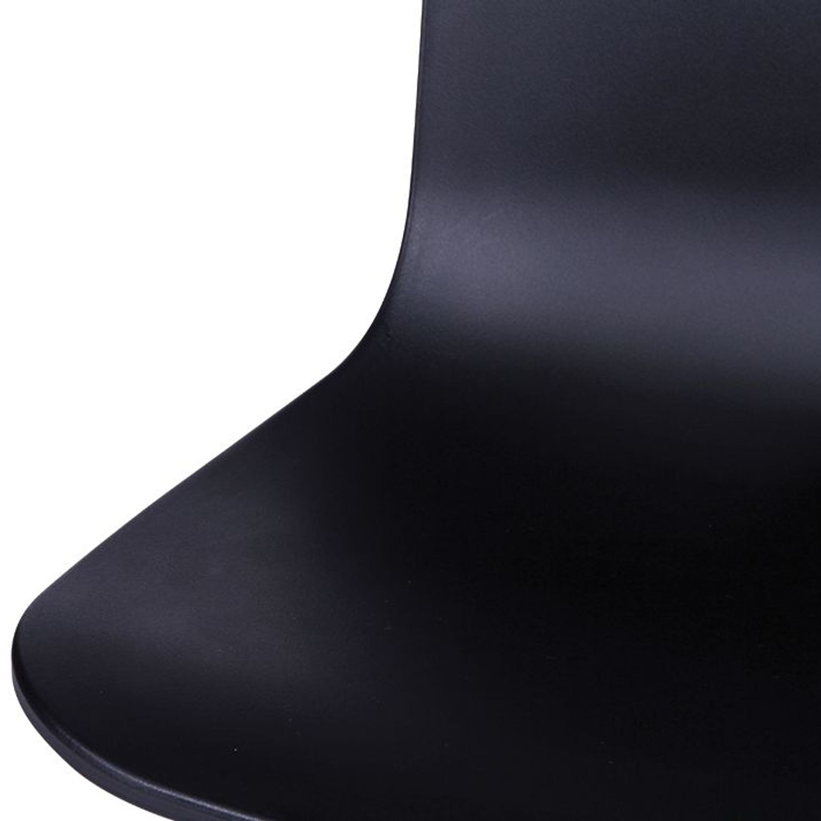 Ara Stool - Black - Black Shell - Bar Bench Seat Height 74cm - Black ...