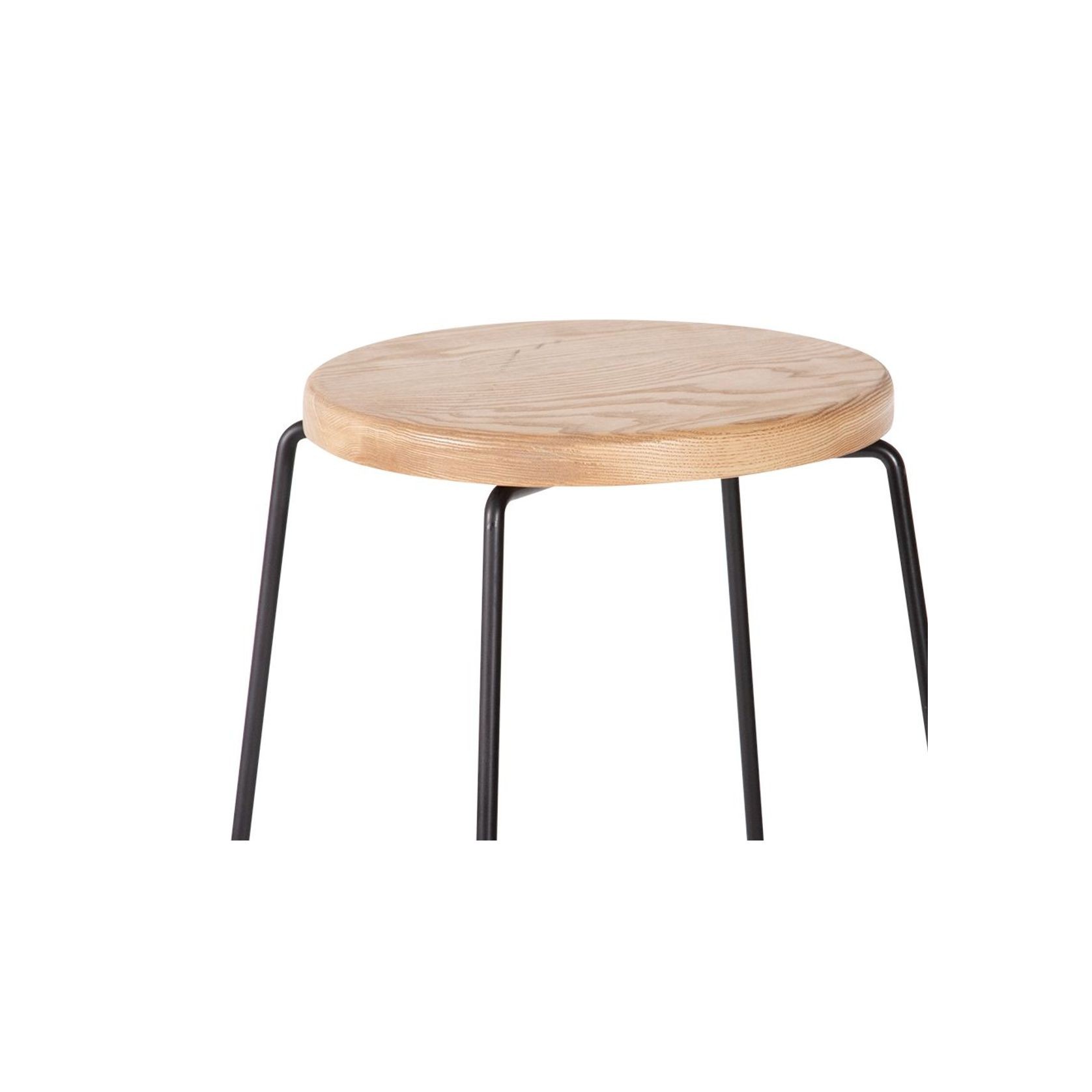 Hugo Bar Stool - Natural Seat - 68cm Round Seat | ArchiPro AU
