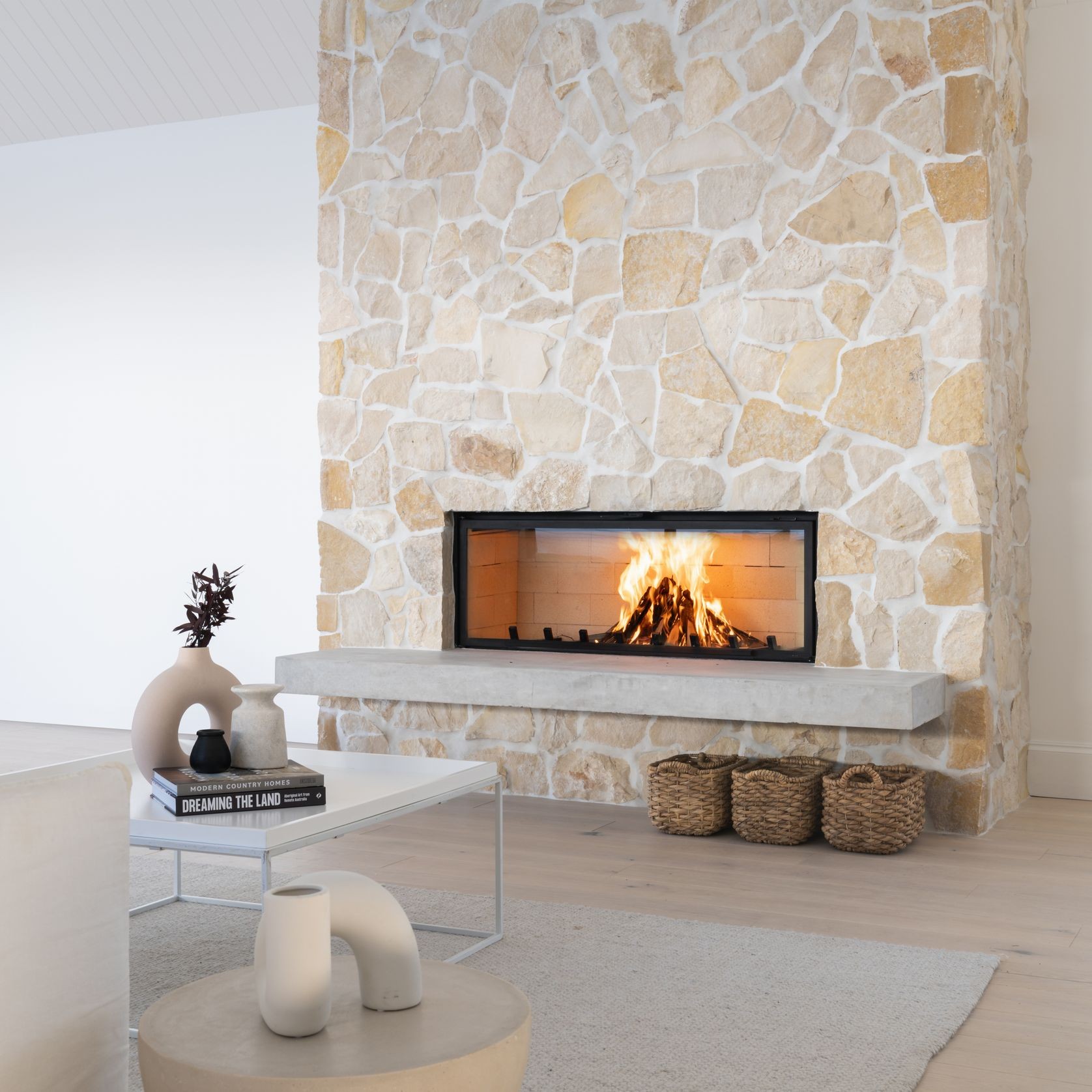 Axis H1600 - Contemporary Inbuilt Fireplace | ArchiPro AU