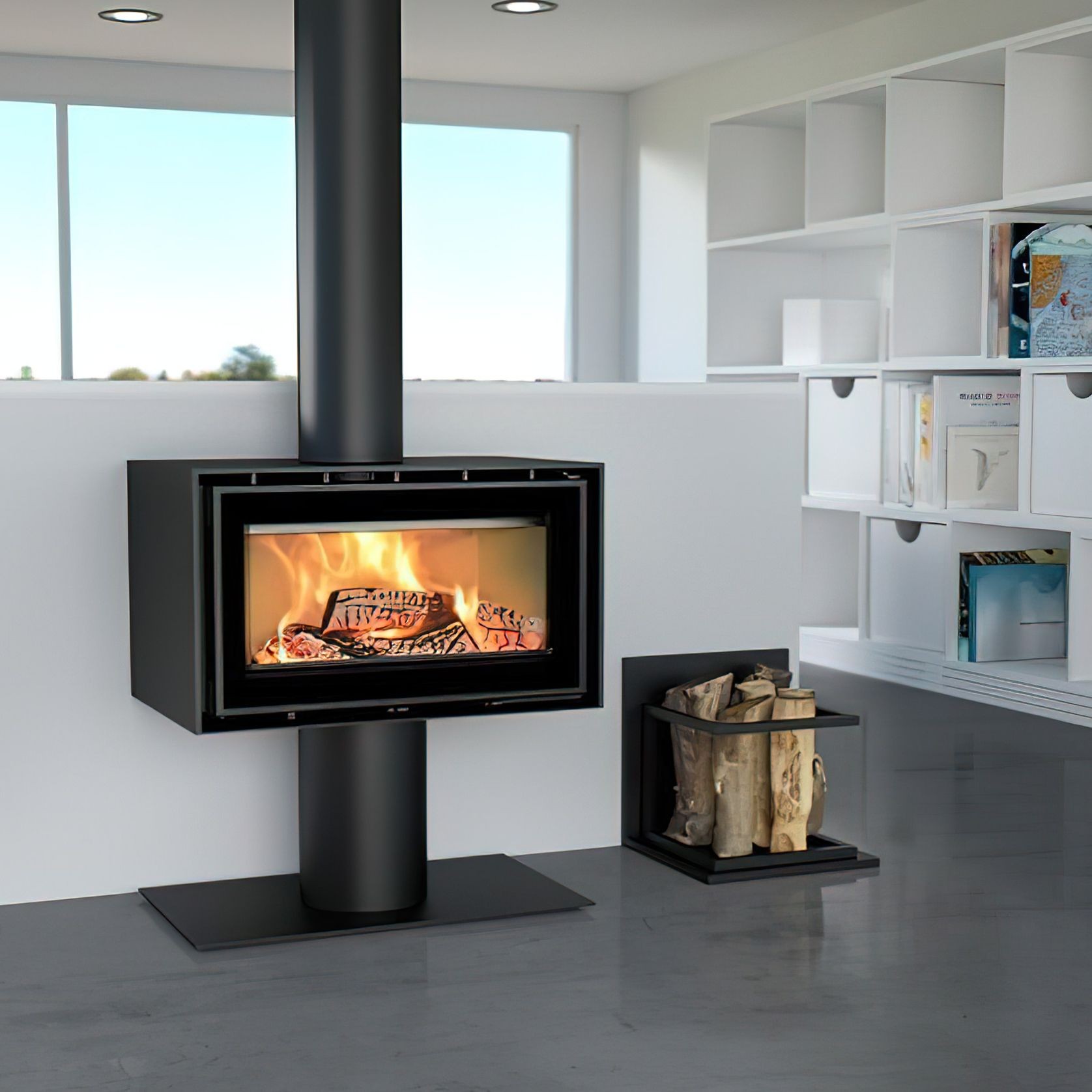 ADF Linea 85 P Freestanding Fireplace | ArchiPro AU