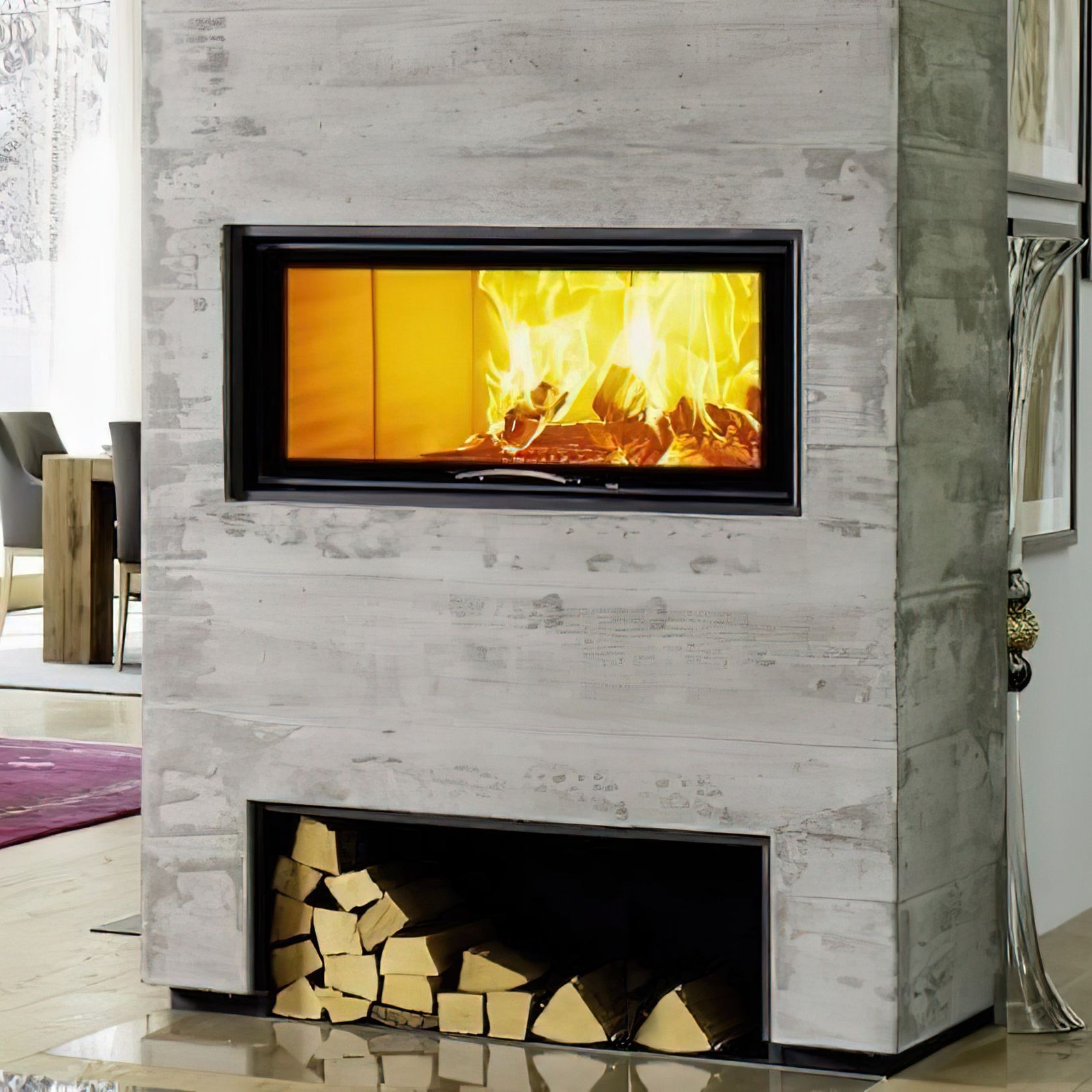 Austroflamm 120-45 S Inbuilt Fireplace | ArchiPro AU