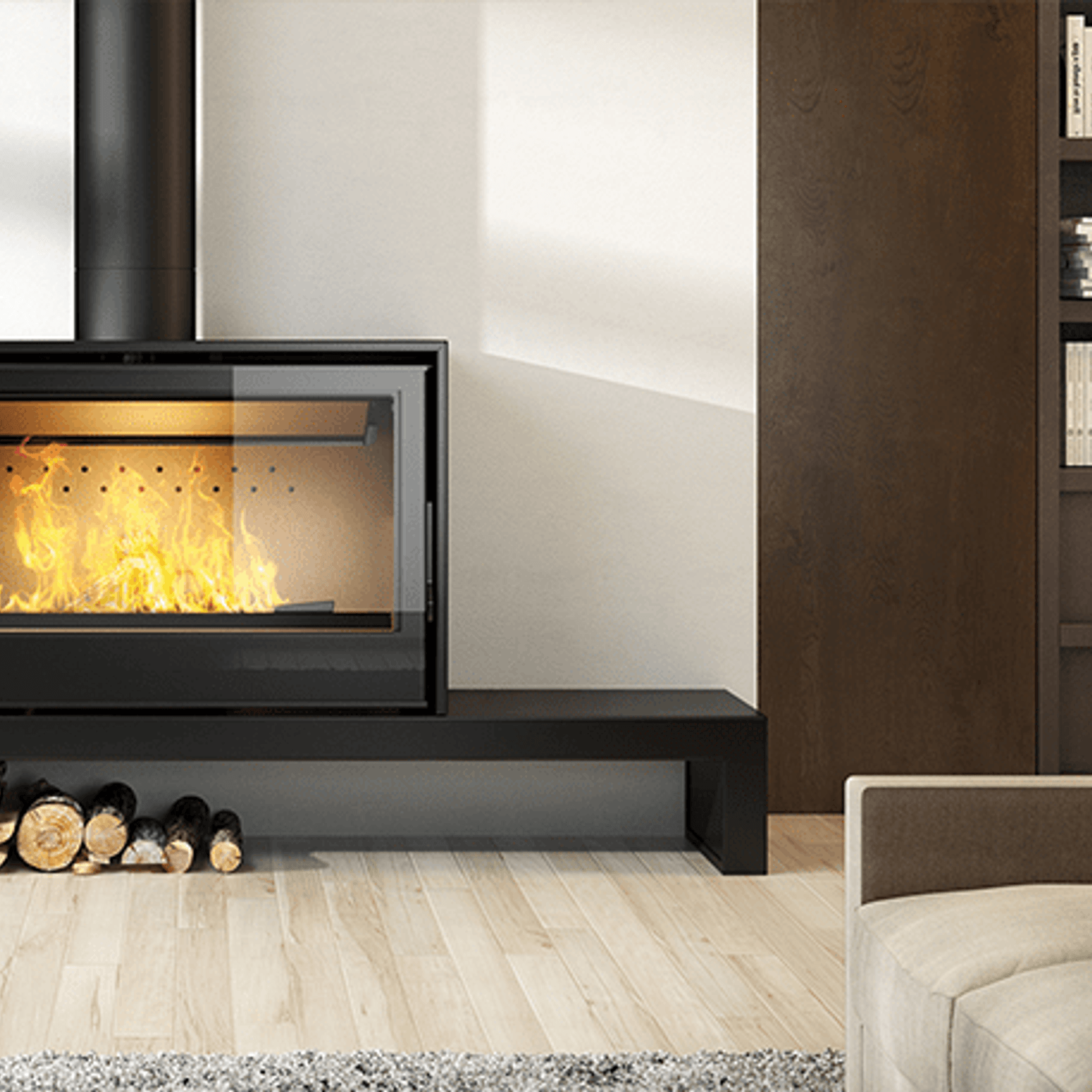 Axis L1000 Freestanding Wood Fireplace | ArchiPro AU