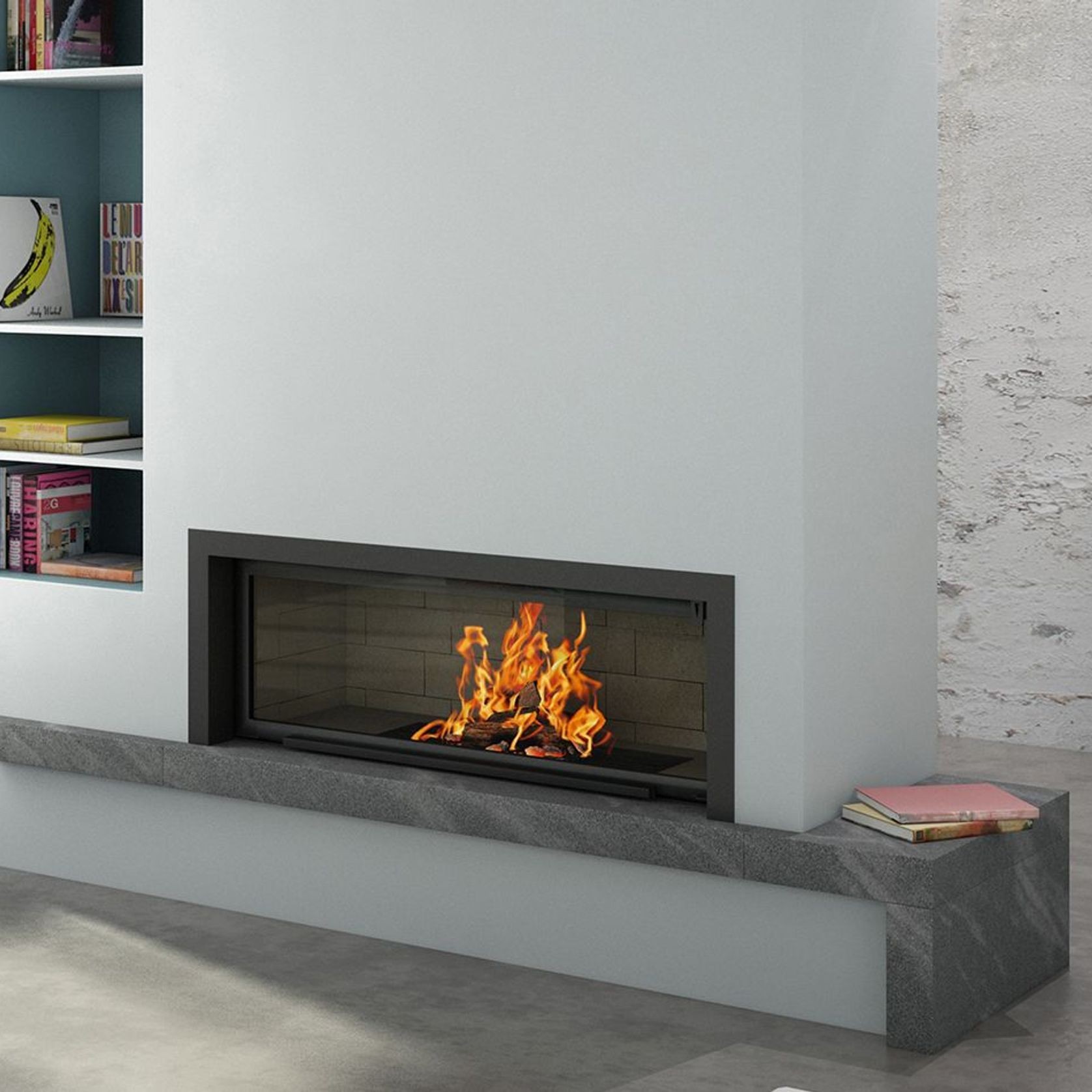 Axis H1600 - Contemporary Inbuilt Fireplace | ArchiPro AU