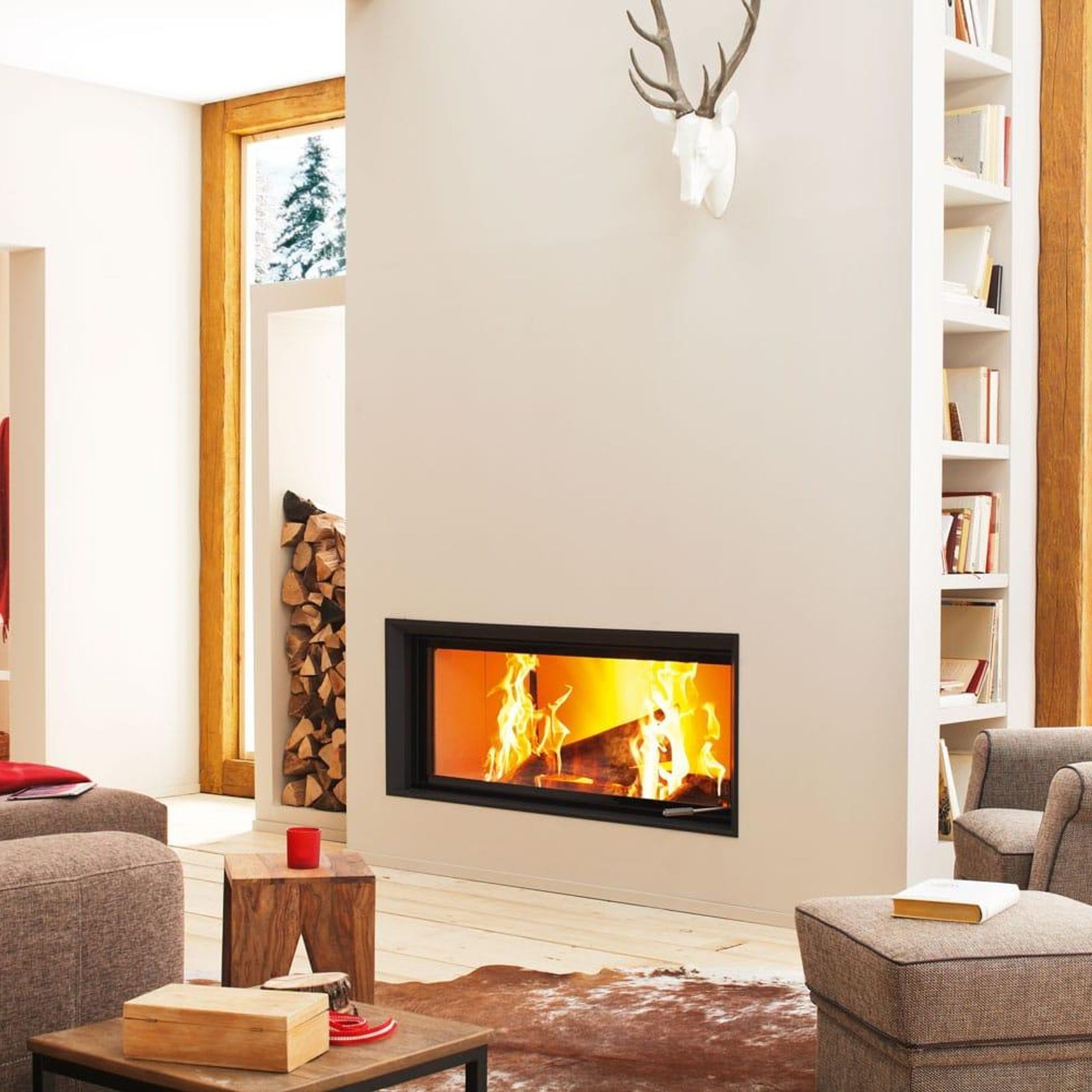 Euro Brunner Single Sided 101/45 Wood Fireplace | ArchiPro AU