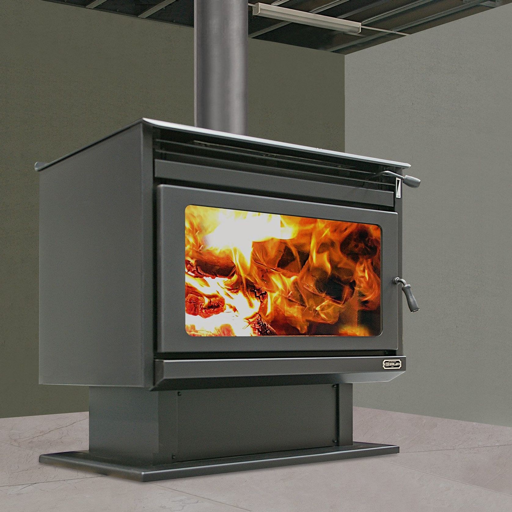 Kemlan XL Wood Fireplace With 4 M Flue Kit | ArchiPro AU