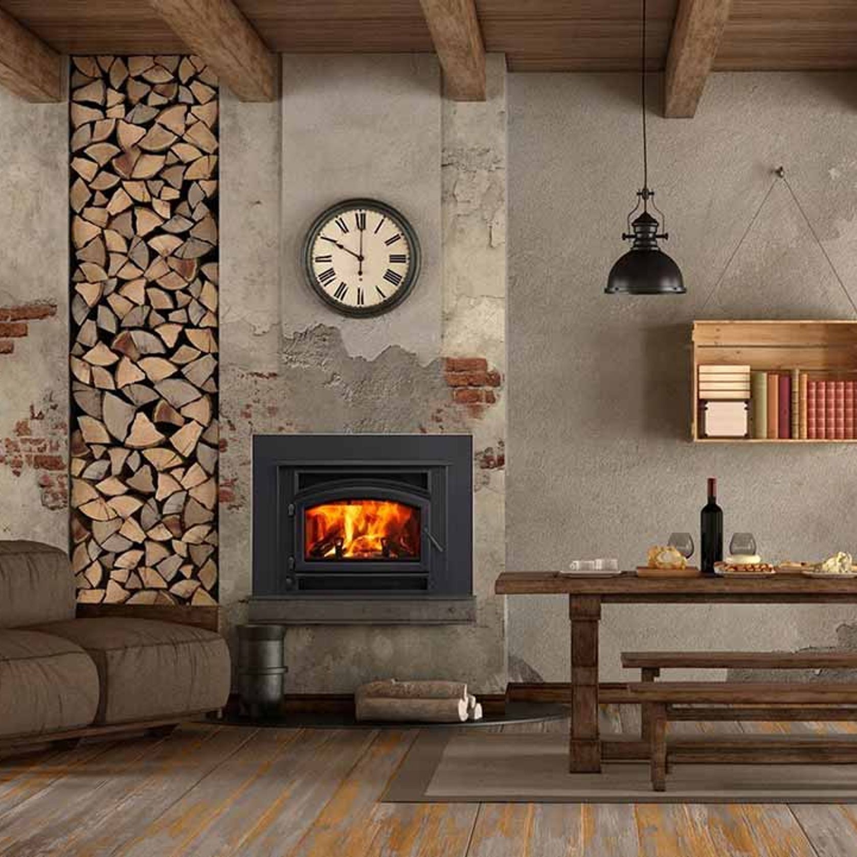 Quadrafire Expedition Inbuilt Wood Fireplace | ArchiPro AU