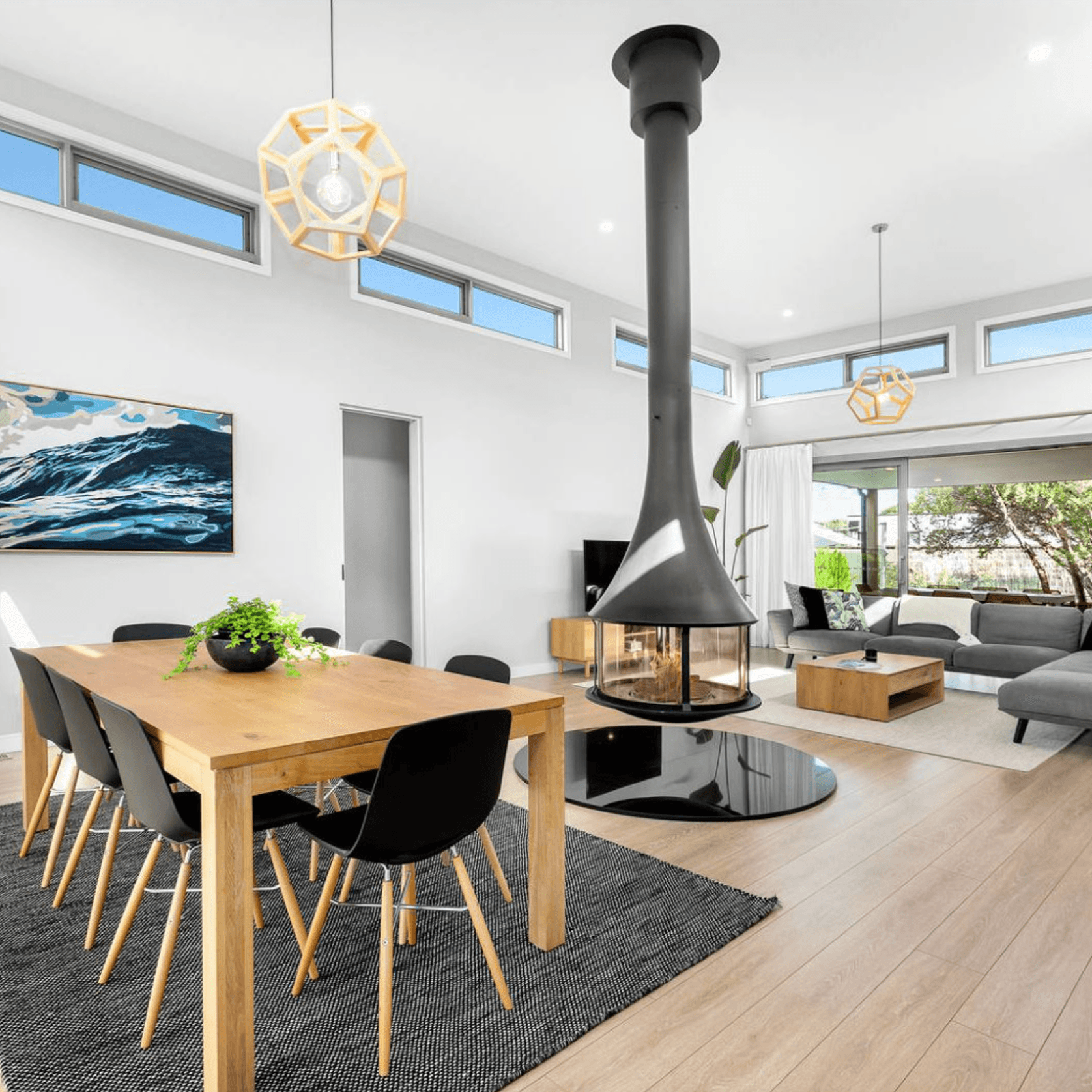 JC Bordelet Zelia 908 - Suspended Wood Fireplace | ArchiPro AU