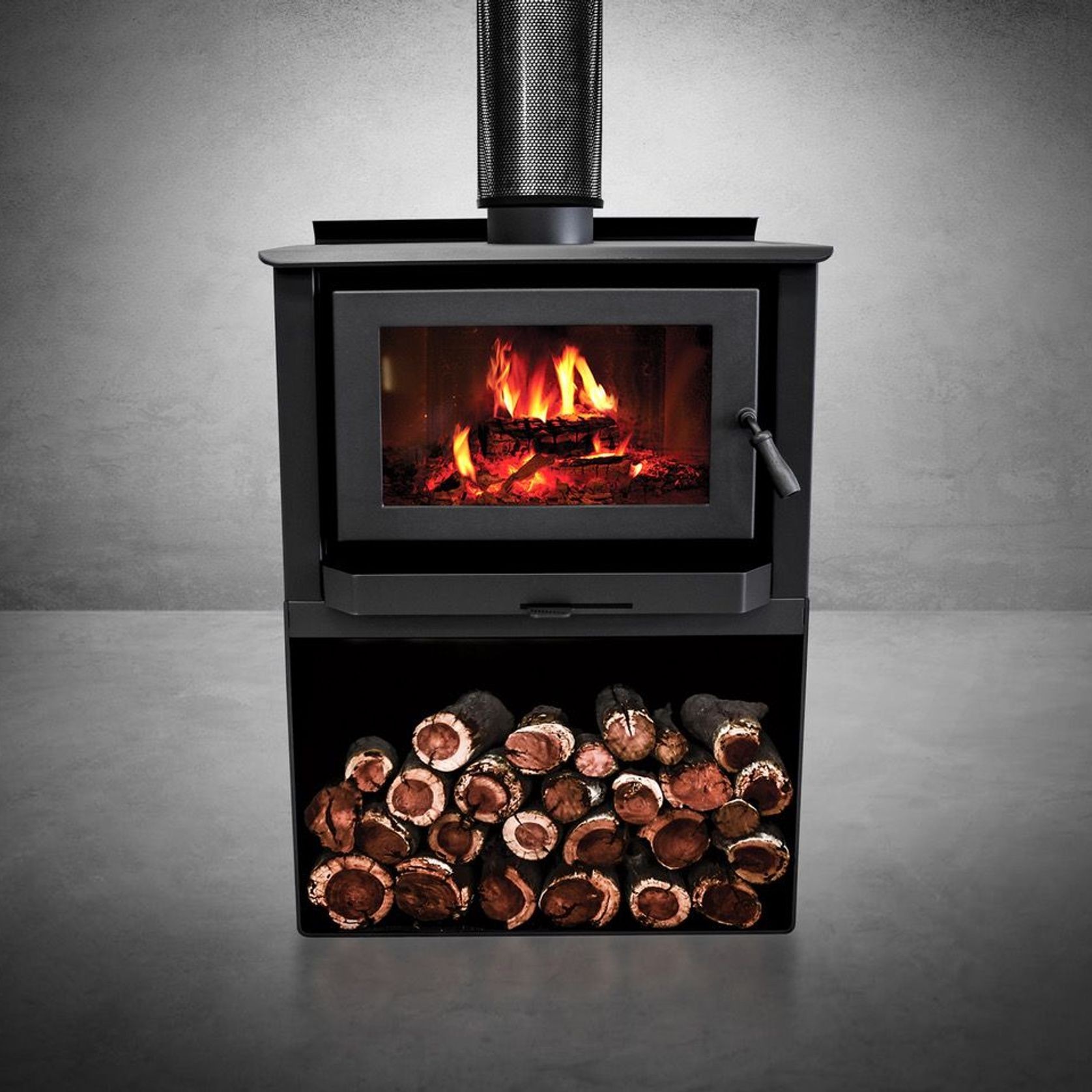 Tempo 3 Stack Rural Wood Fireplace | ArchiPro AU