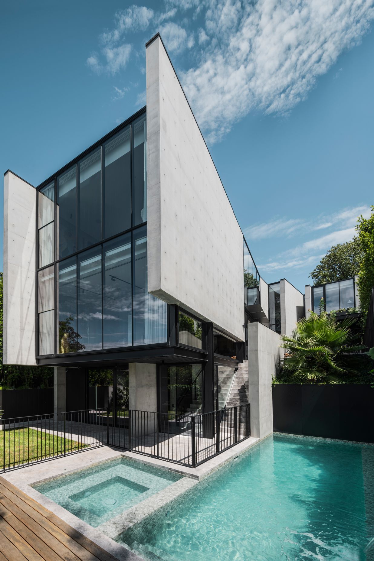 A formidable three-storey concrete home designed for togetherness ...